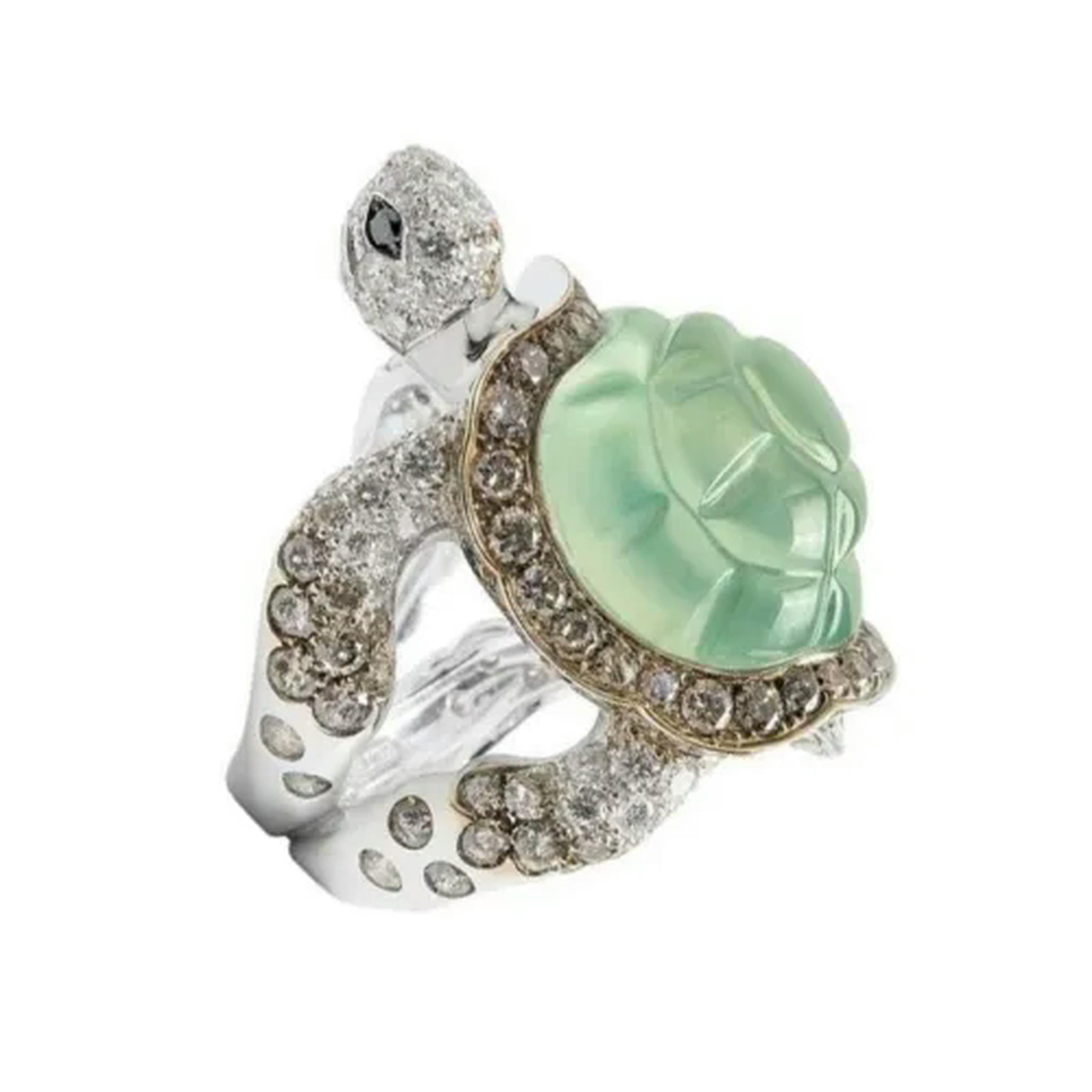 K-KED Ocean Green Turtle Ring Little tortoise Delicate Jewelry Hawaiian ...
