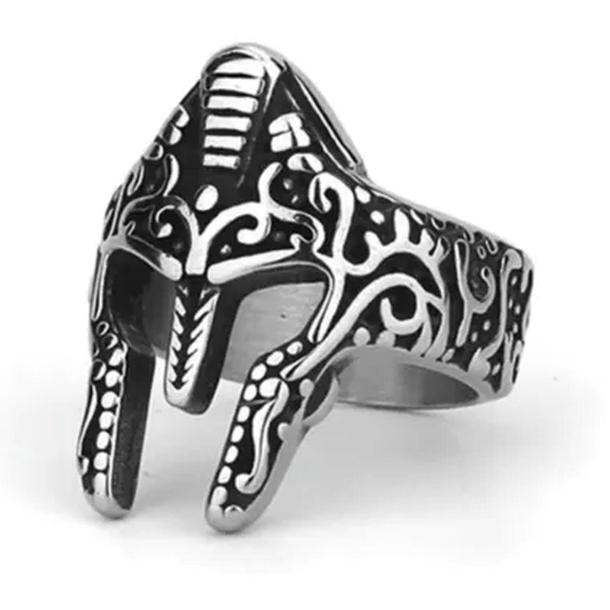 K-KED Punk Hip-hop Men's Fashion Stainless Steel Spartan Warrior Mask ...