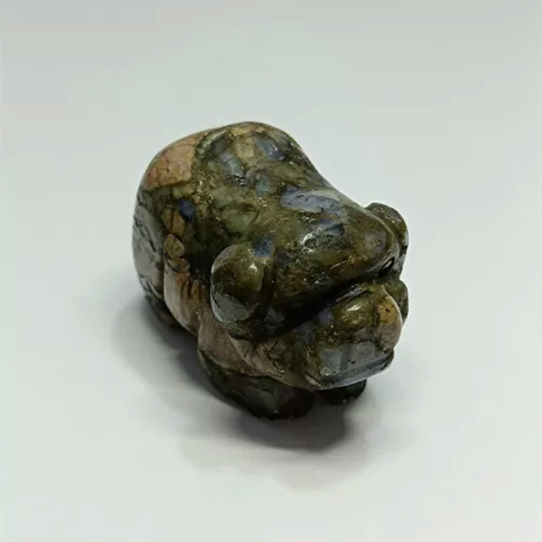 K-KED Raw Natural Quartz Crystal Skull Carved Pig Wild Boar Piggy ...