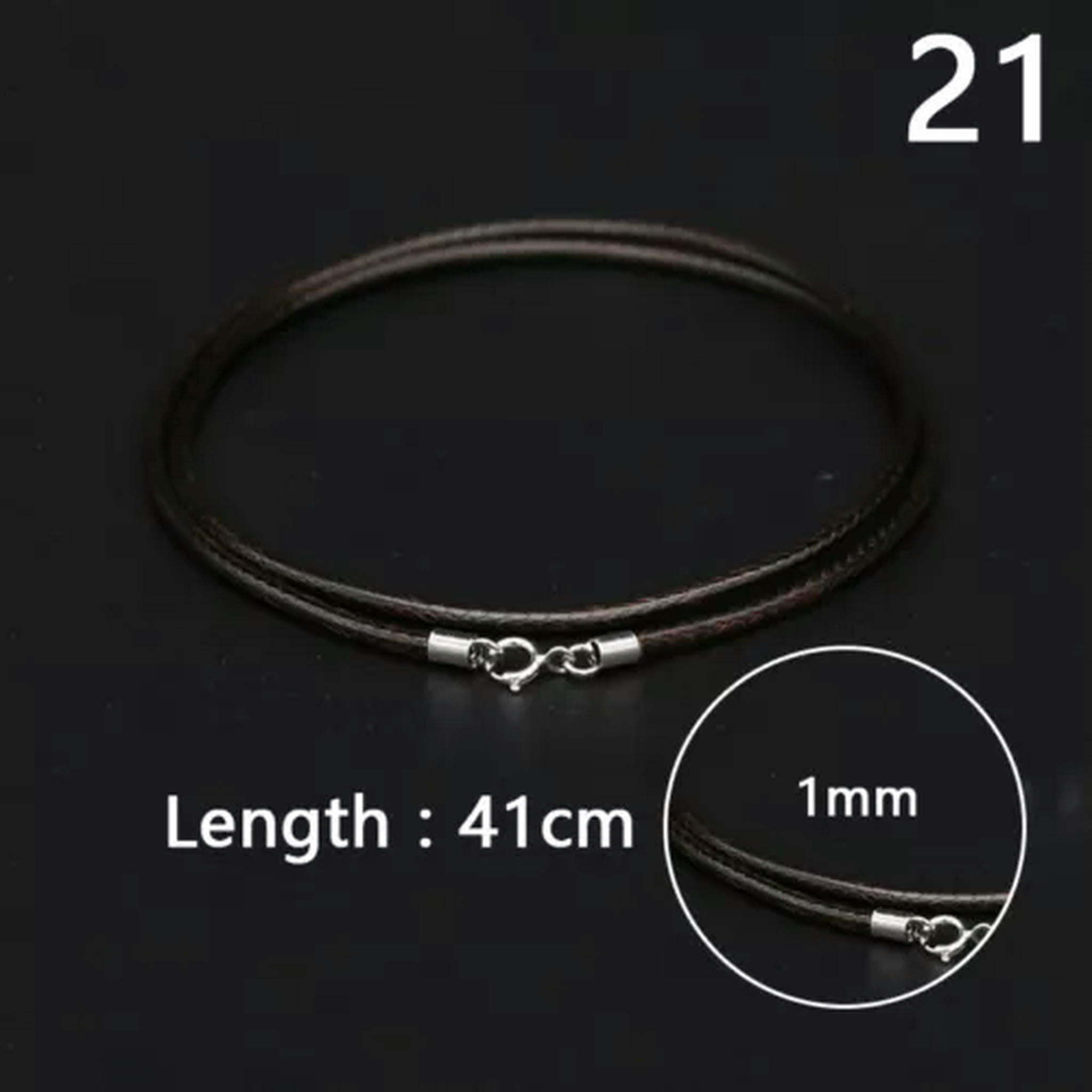 K-KED Red Black Leather Wax Rope Beading Cord Necklace Chain String Delicate Jewelry Making DIY ...