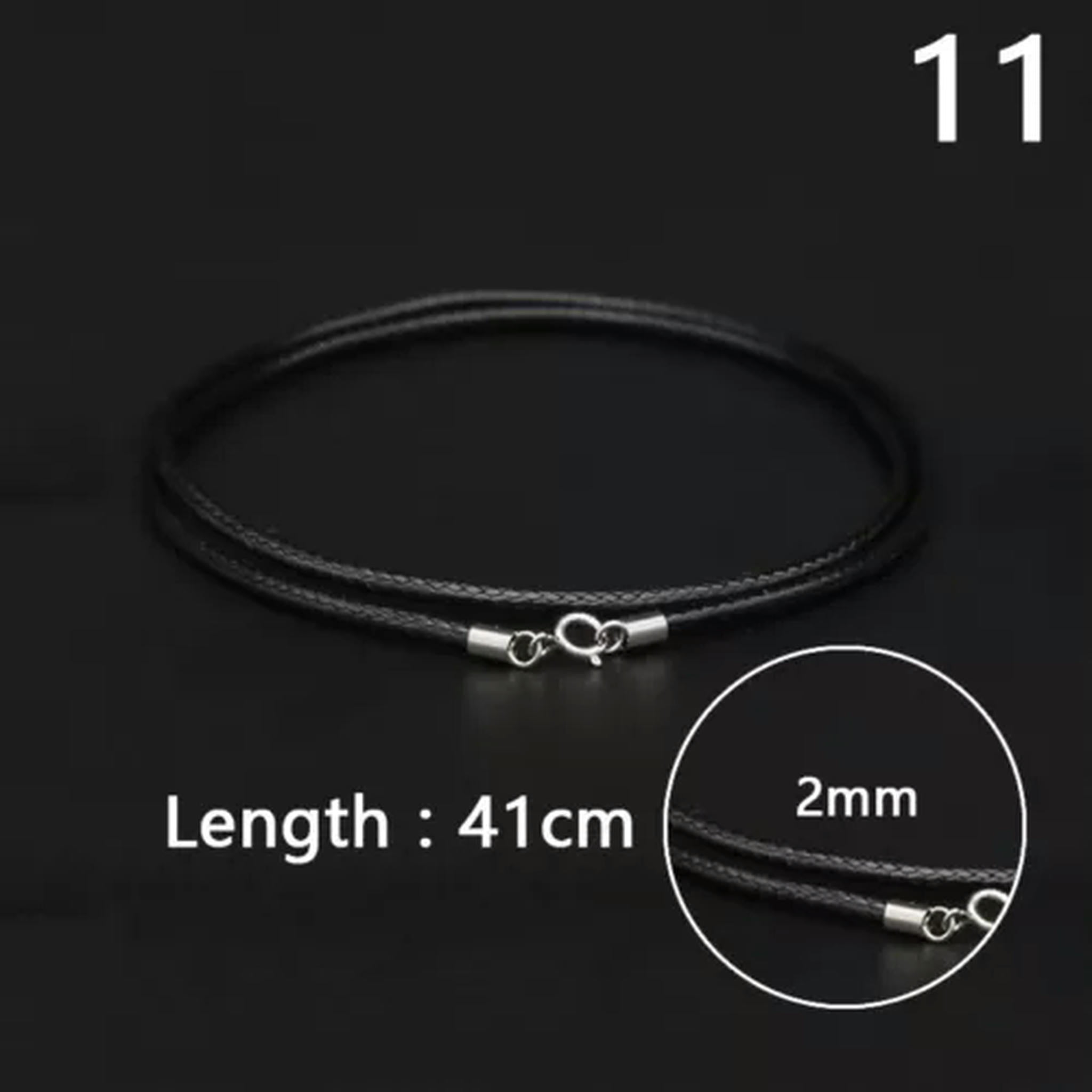K-KED Red Black Leather Wax Rope Beading Cord Necklace Chain String Delicate Jewelry Making DIY ...
