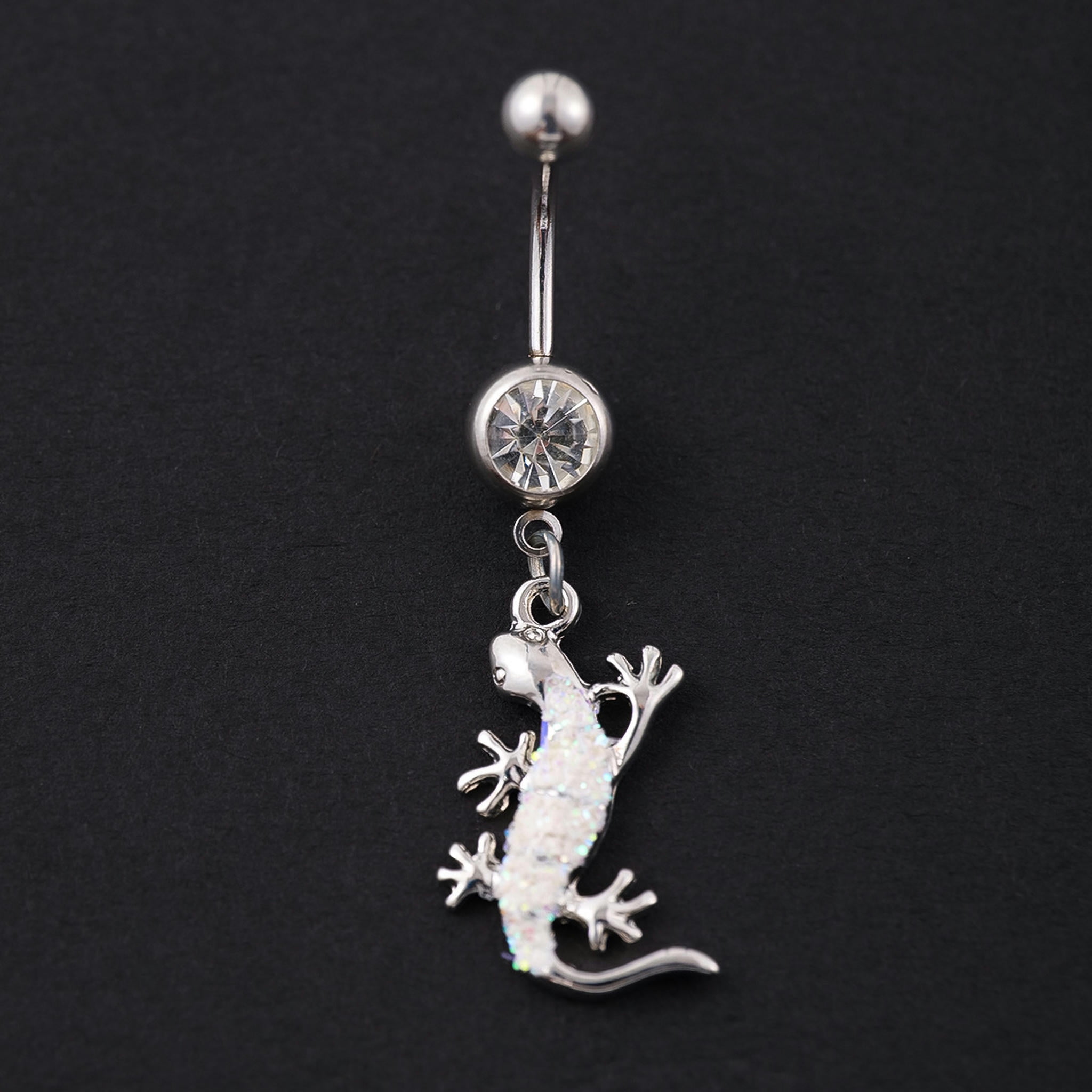 K-KED Selling Lizard Navel Ring Stainless Steel Gecko Navel Nail ...