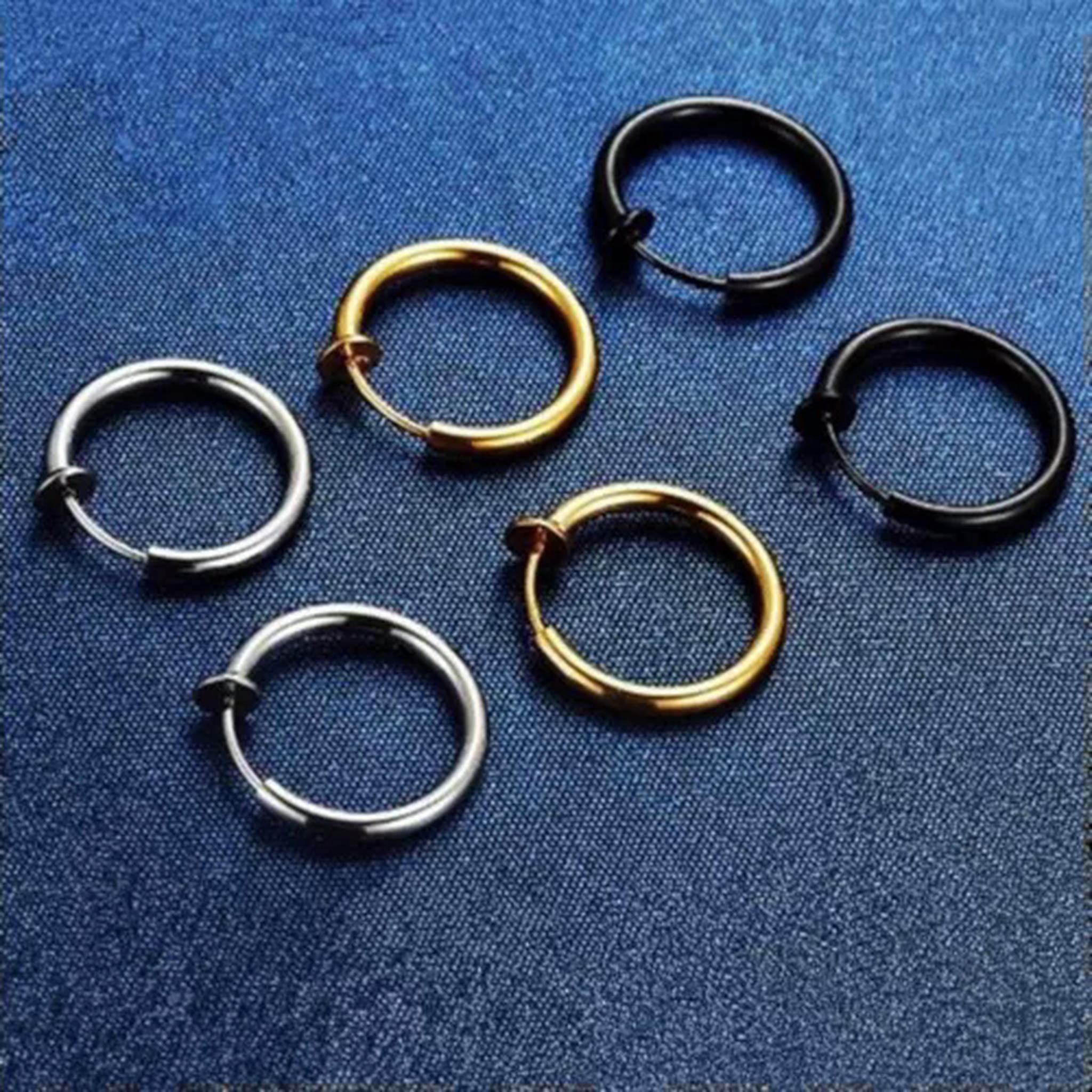 K-KED Stainless Steel Hinge Segment Nose Ring Septum Clicker Helix ...