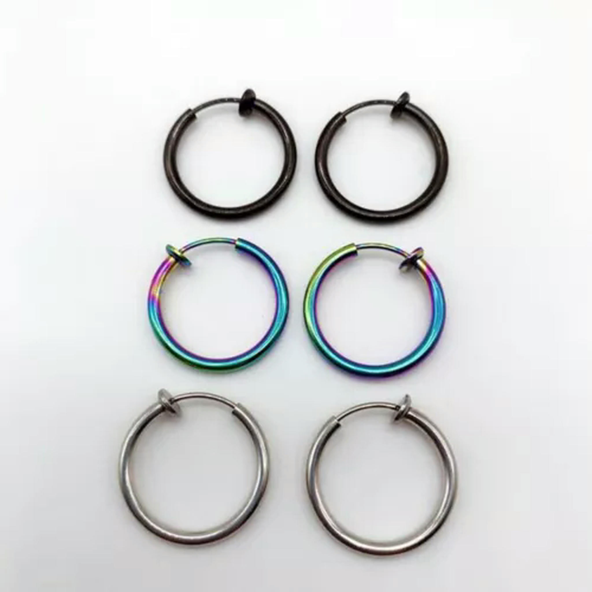 K-KED Stainless Steel Hinge Segment Nose Ring Septum Clicker Helix ...