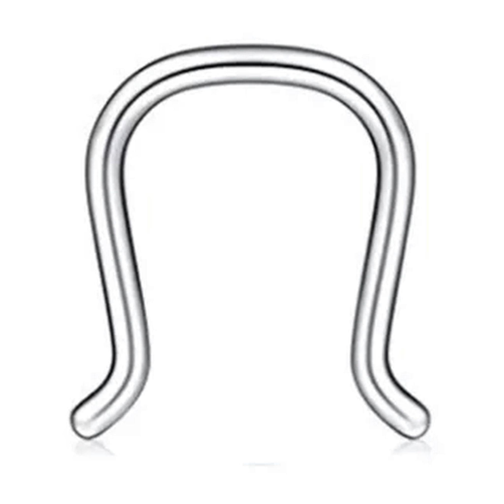 K-KED Stainless Steel U-Shaped Septum Ring Fashion Nose Clip Cuff ...