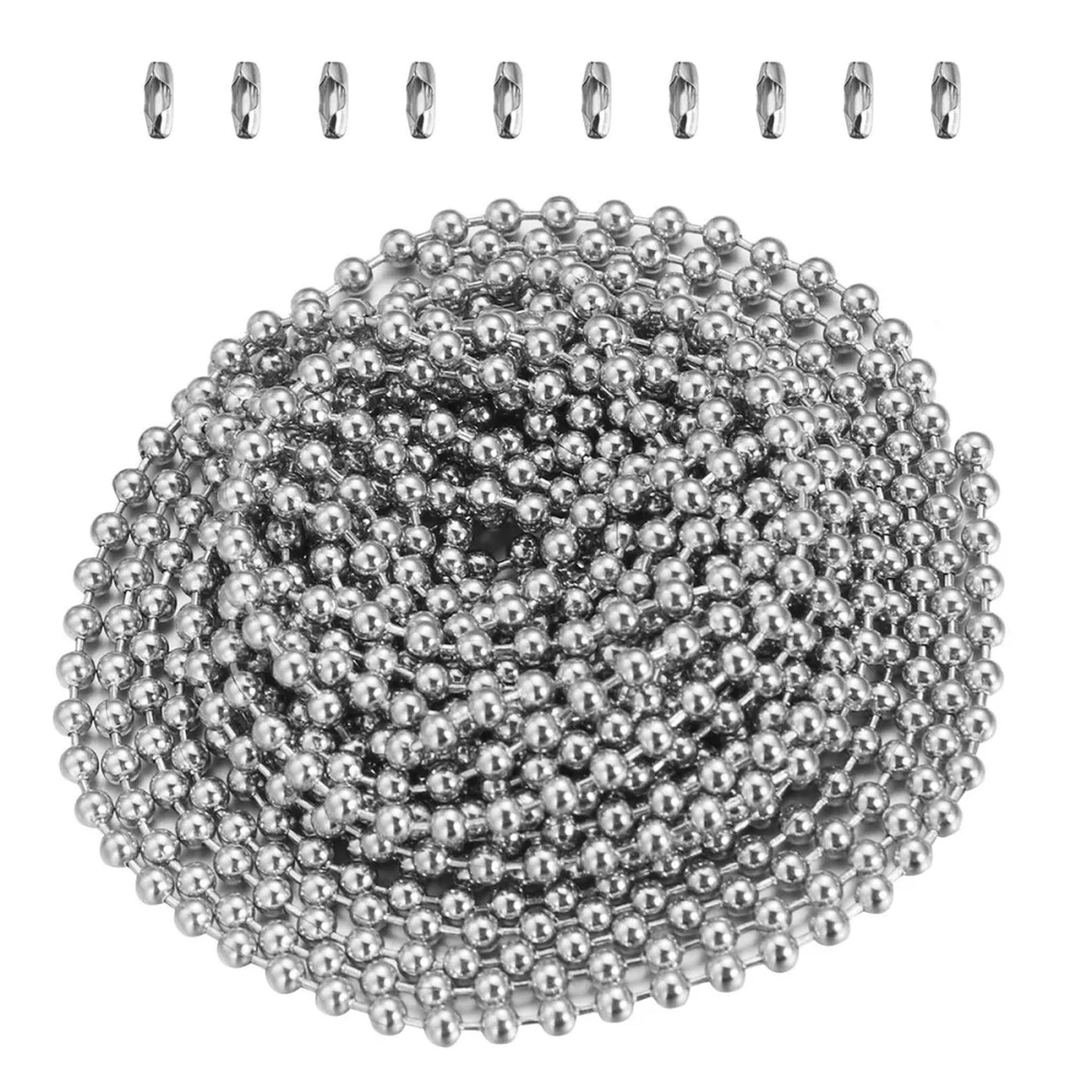 K-KED Steel Ball Chain Connectors Adjustable Length Cut-to-fit Man ...
