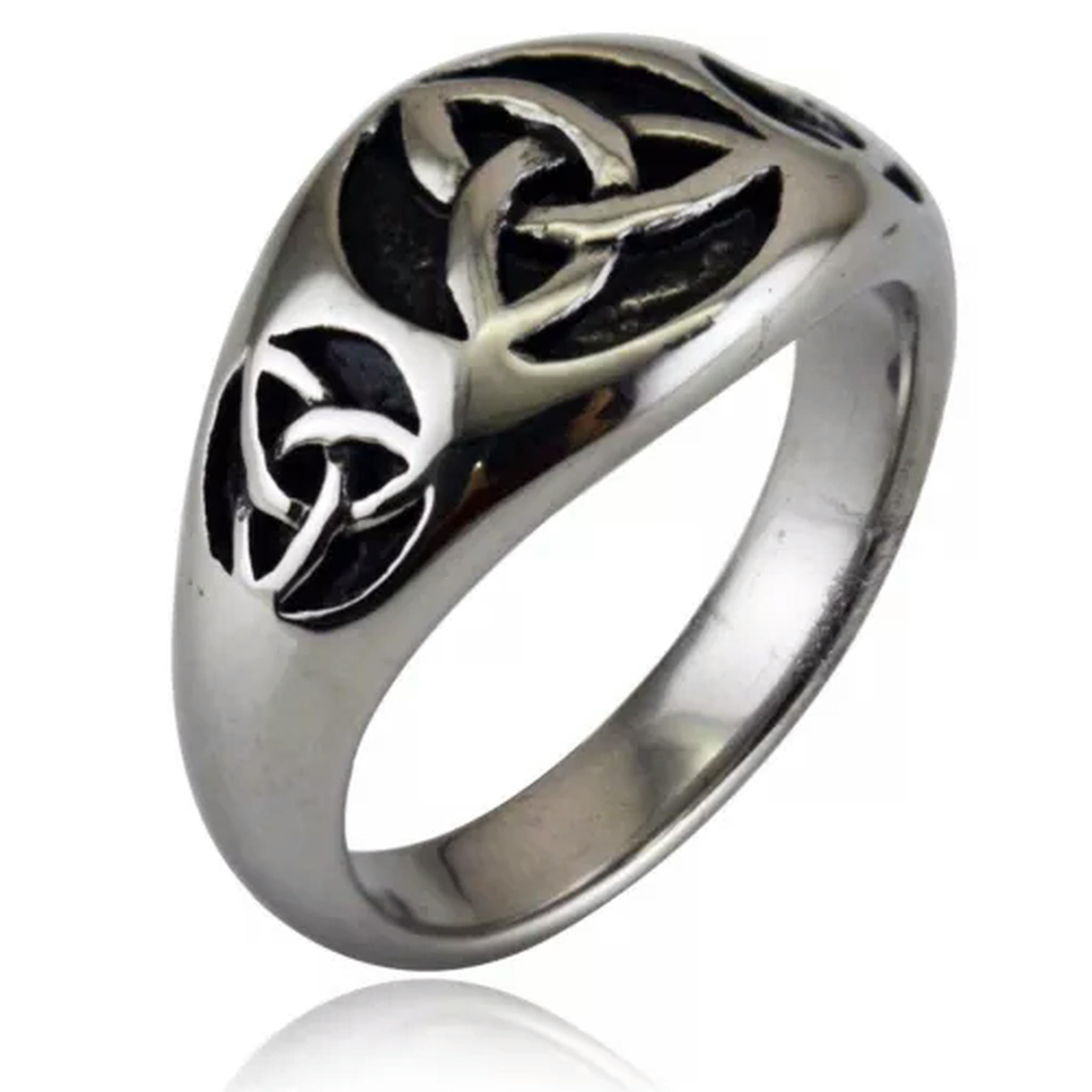 K-KED Trendy Retro Irish Celtic Symbol Viking Totem Stainless Steel ...