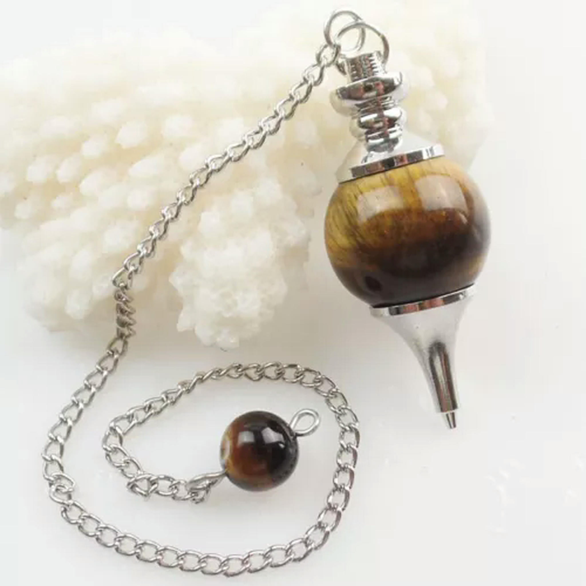 K-KED Wholesale Natural Mixed Gemstone Sphere Pendulum Pendant Crystal ...