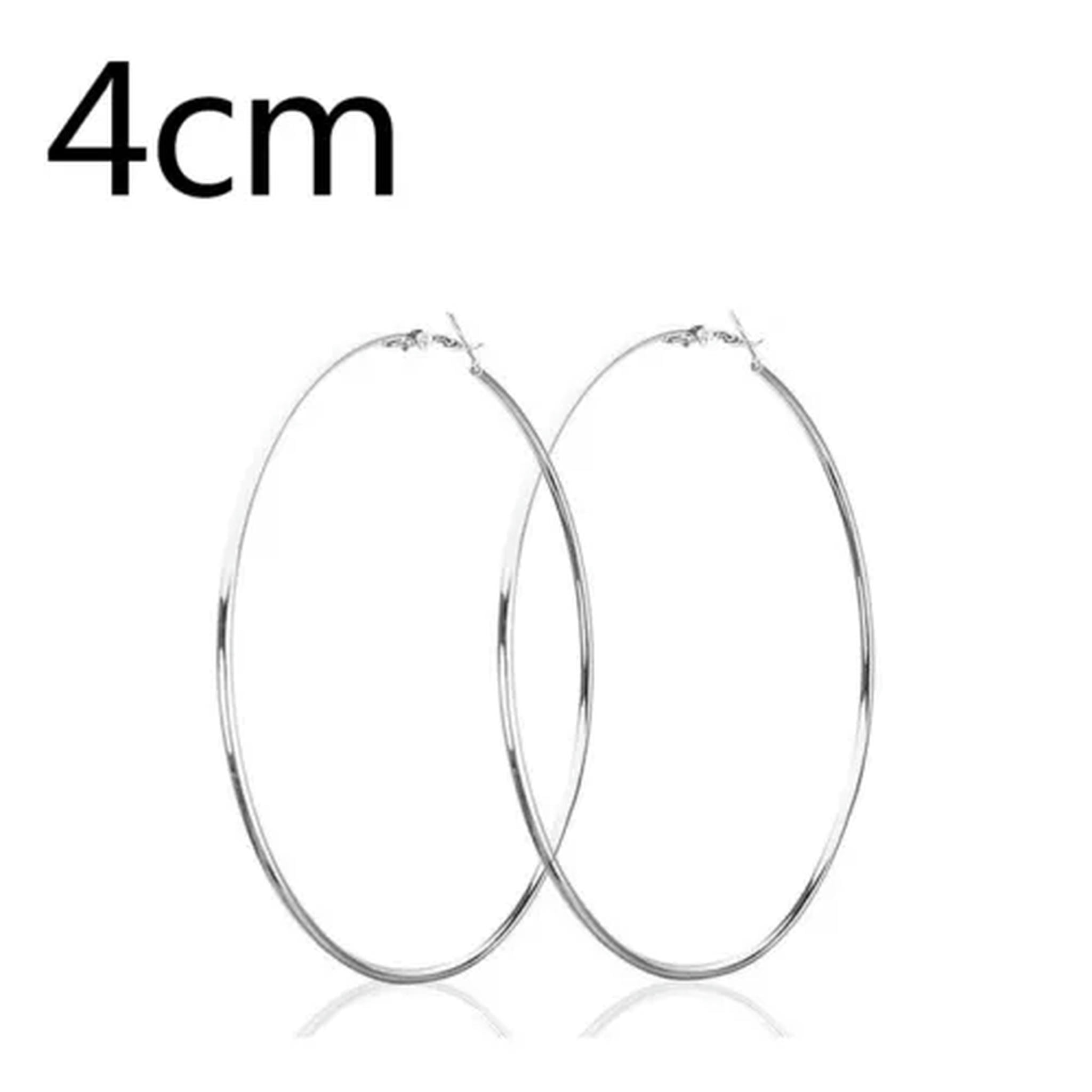 K-KED Women Large Circle Earring Smooth Big Hoop Earrings Exaggerated ...
