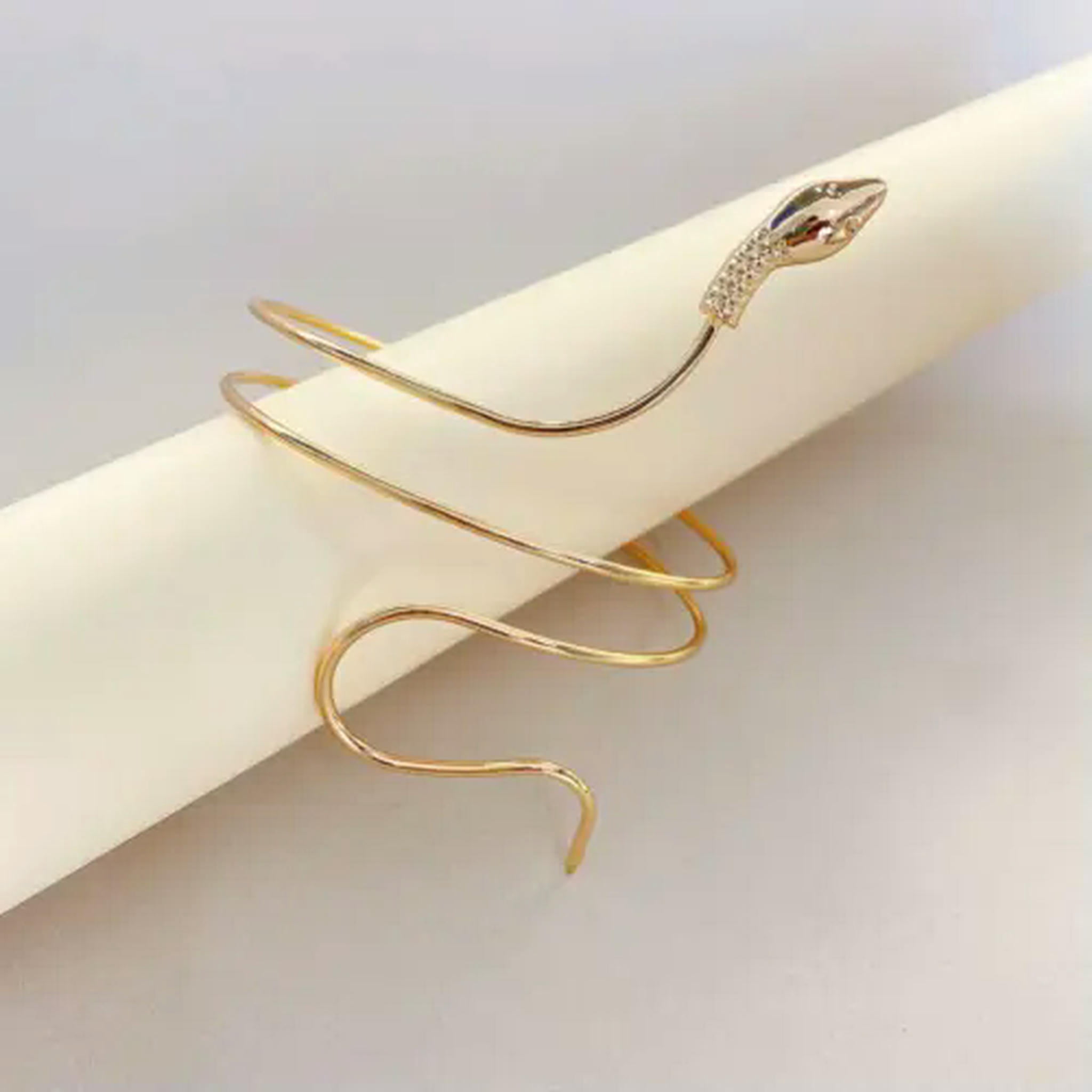K-KED Women's Fashion Delicate Jewelry Gold or Silver Coiled Snake ...