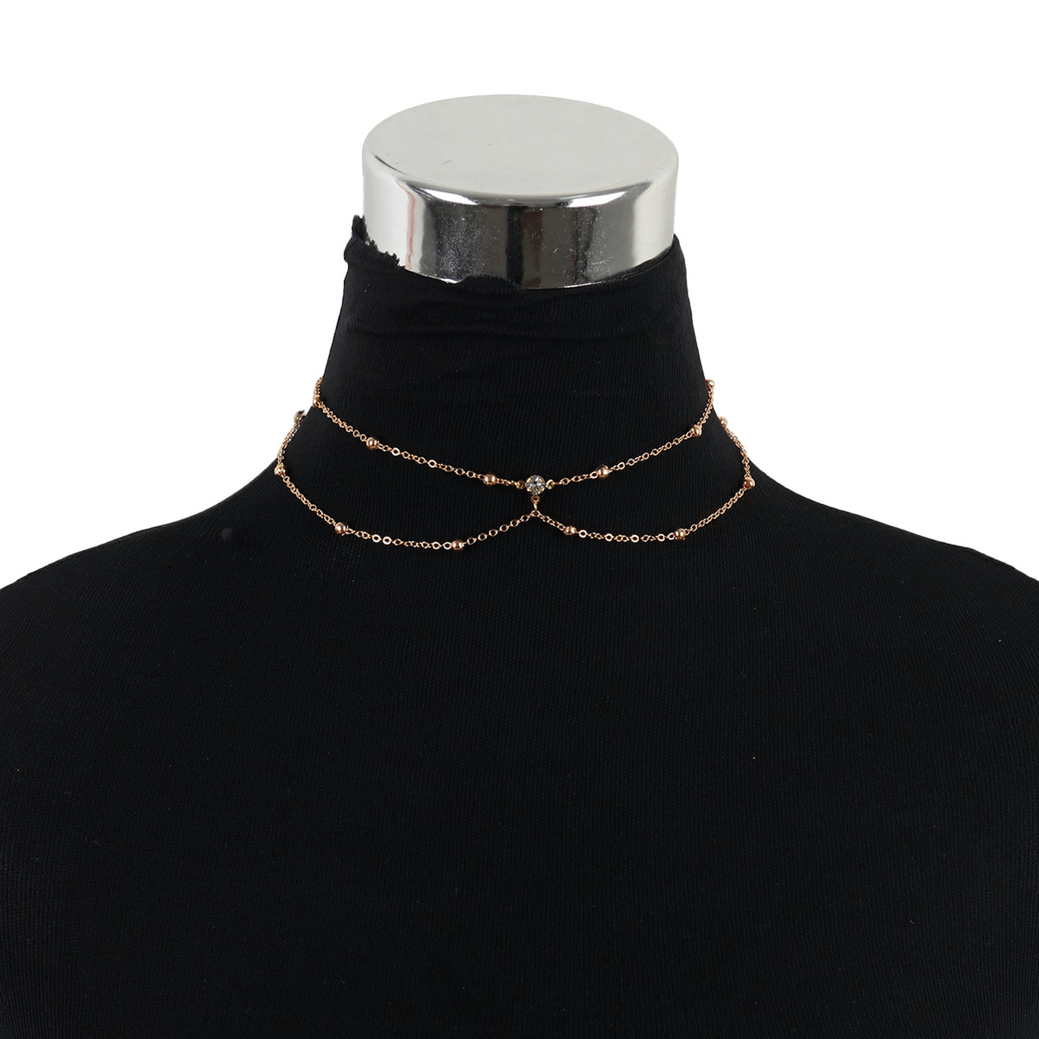 K-KED Women's Sexy Body Chain Sparkling Diamond Pendant Tassel Necklace ...