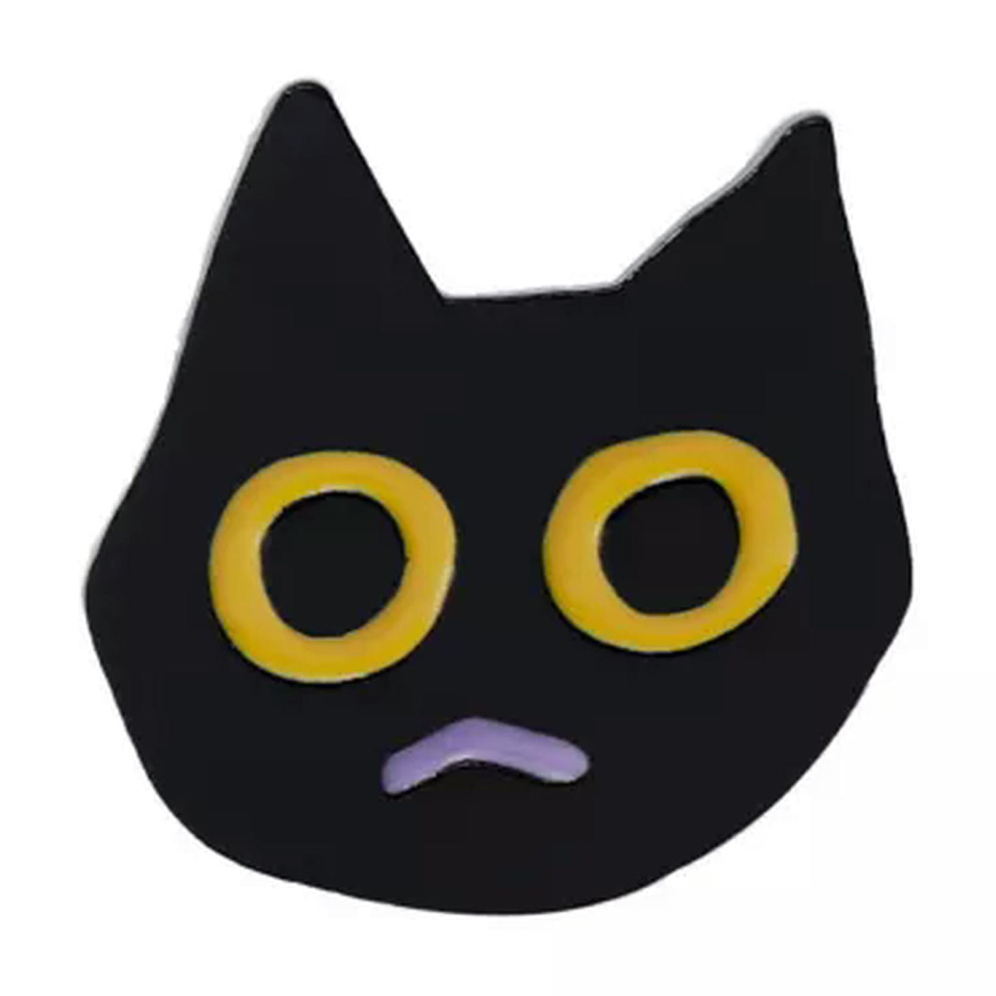 K-KED cartoon cute animal brooch cartoon cute black cat brooch Backpack ...