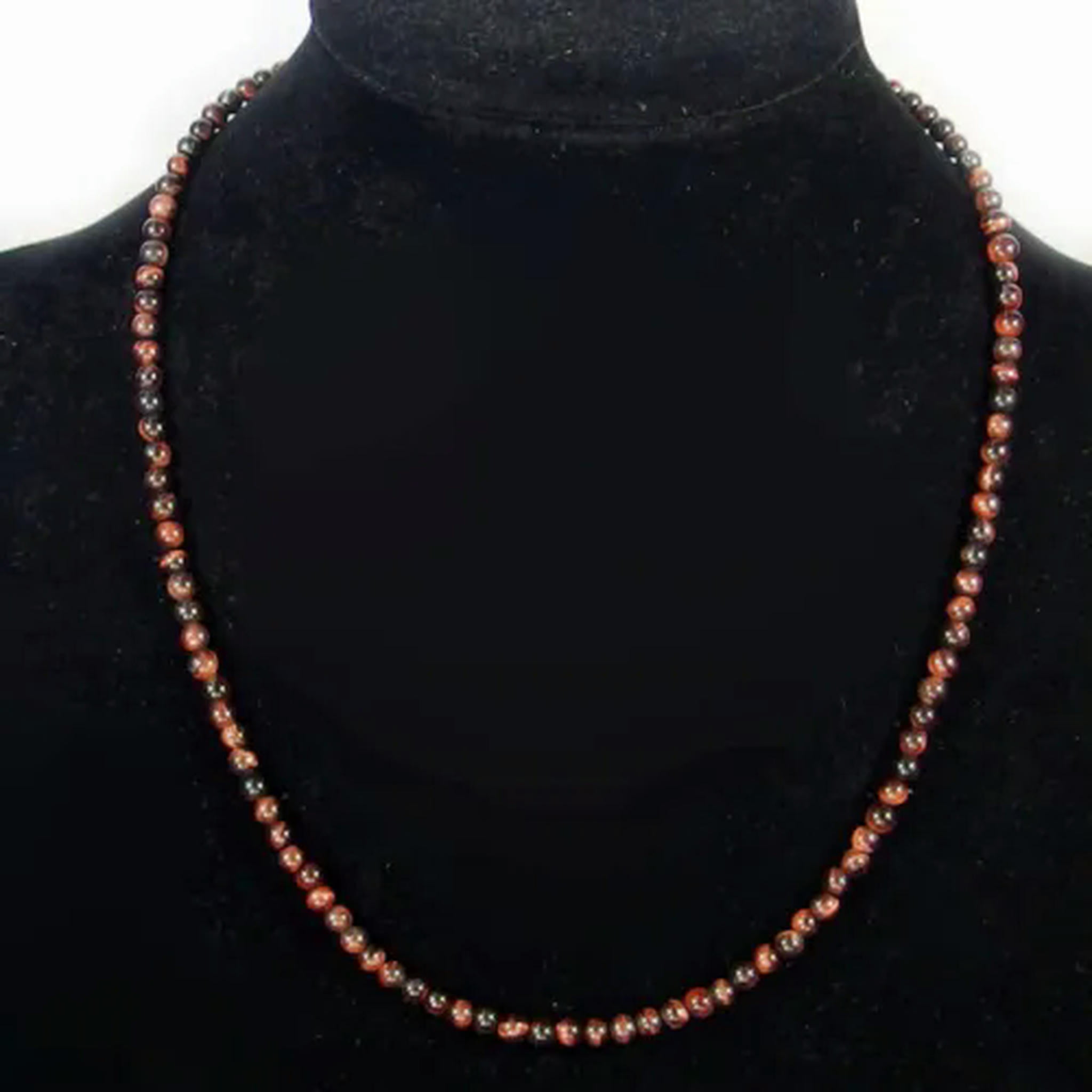 K-KED crystal gemstone beaded necklace 4mm jasper opal agate quartz ...