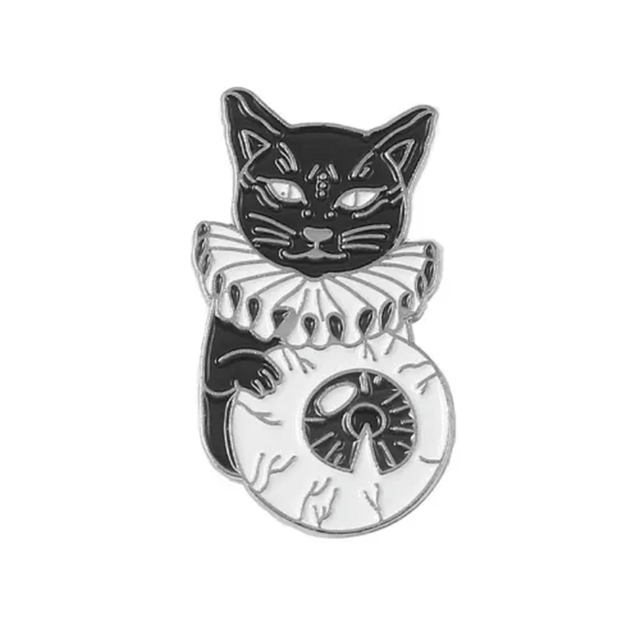 K-KED dark punk gothic brooch cat duke brooch Eye Candle Brooch Witch ...