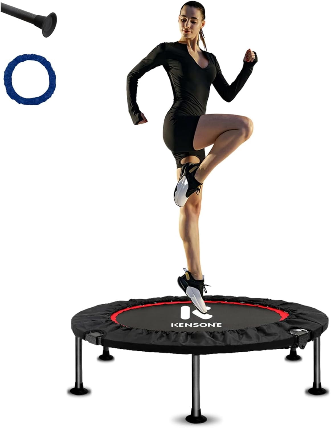 K KENSONE 40" Mini Spring Trampoline Rebounder for Adults, Small ...