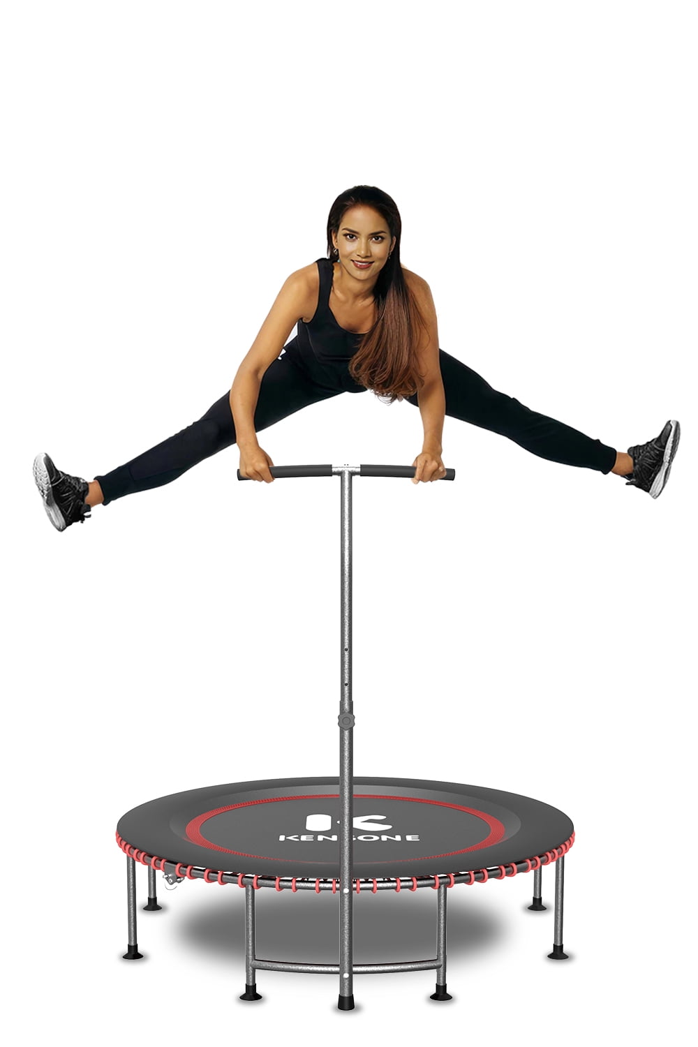 K KENSONE 48" Low-Impact Rebounder Trampoline for Adults with Bungee ...