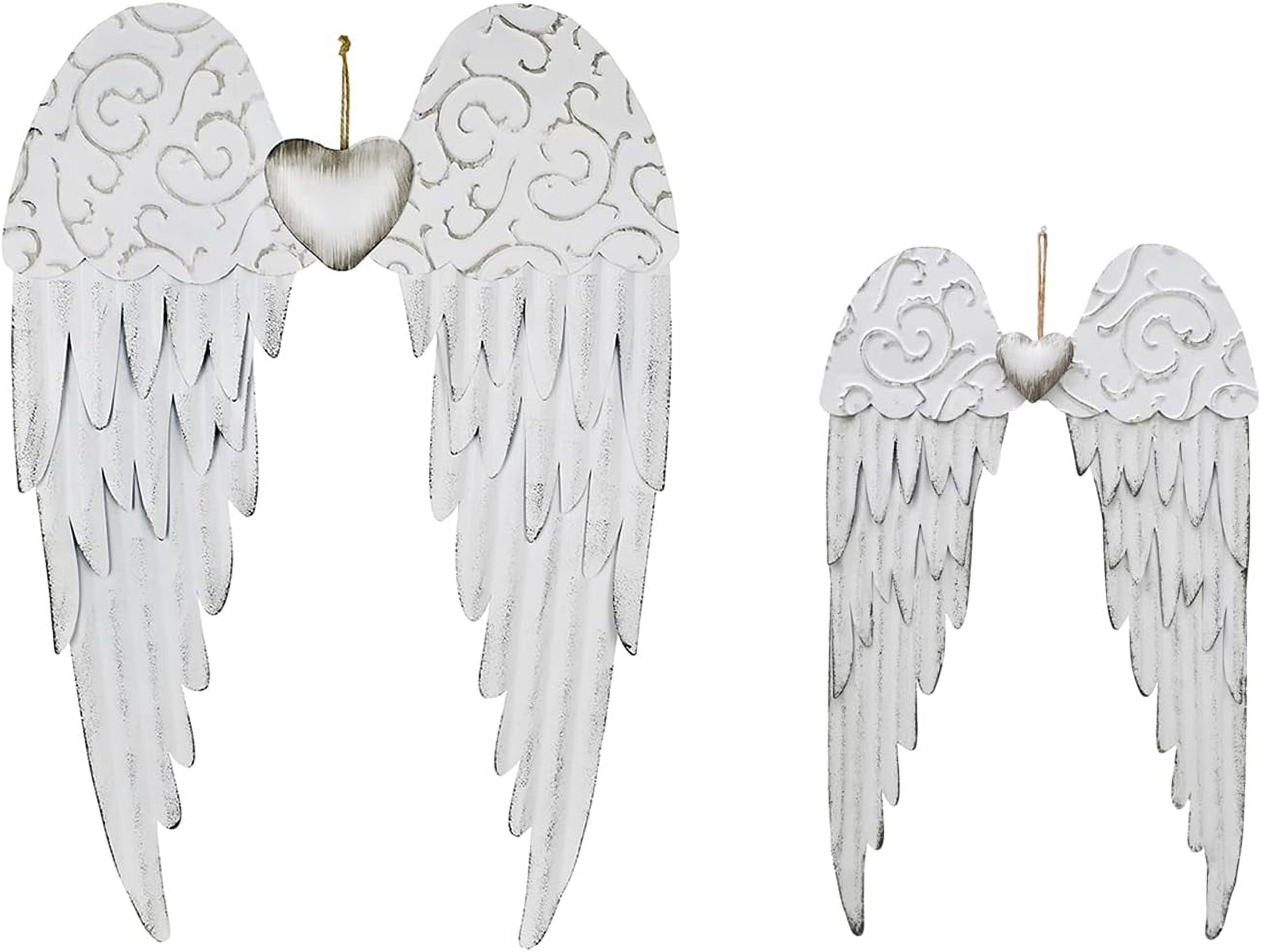 K KILIPES Metal Angel Wings Wall Art - Decorative Rustic Hanging Wings ...