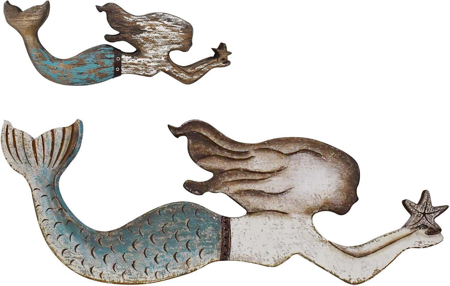 K KILIPES Nautical Wooden Hanging Wall Decor Sign, Vintage Rustic Wood ...