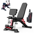 K KINGKANG Adjustable Weight Bench Utility Workout Bench for Home Gym,Foldable Incline Decline ...