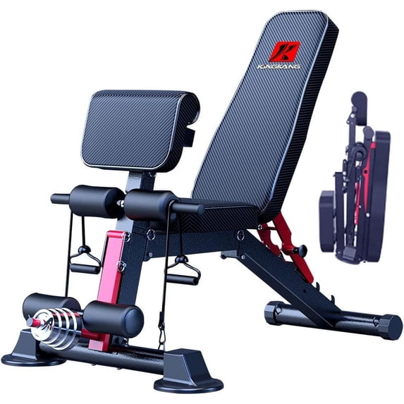 K KiNGKANG Adjustable Weight Bench with 7 Backrest Positions, 800LBS ...