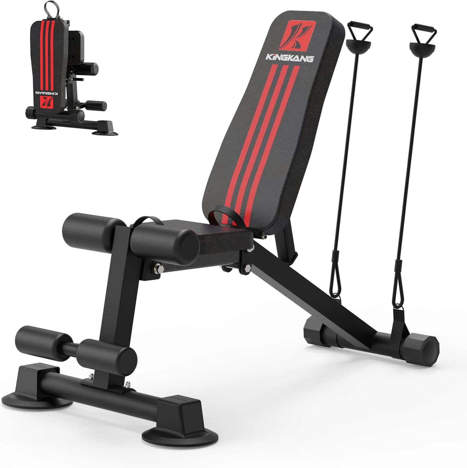 K Kingkang Adjustable Weight Bench Utility Workout Bench for Home Gym ...