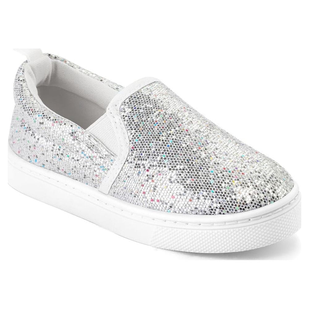 K KomForme Big Kid Sneakers Casual Gray Girls Shoes Slip on Size 11 ...