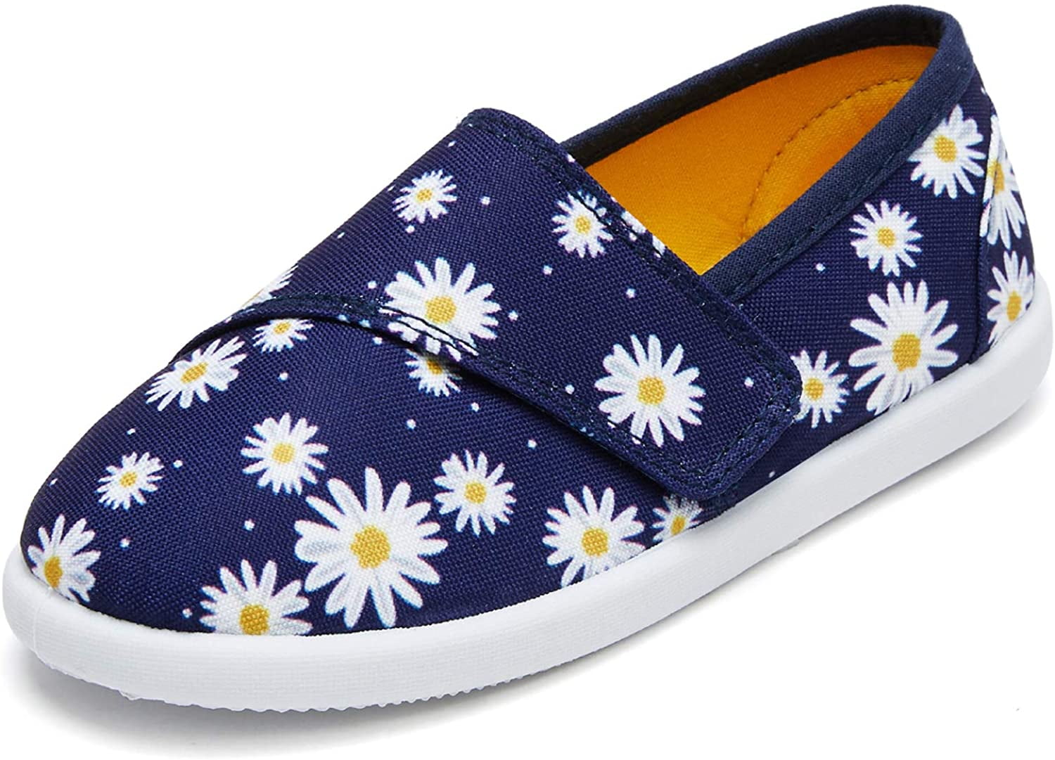 K KomForme Casual Kids Shoes Navy Daisy Slip-On Flat Size 8-2 (Toddler ...