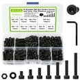 K Kwokker 300pcs M4 Nuts And Bolts Assortment Kit 129 Alloy Steel Hex