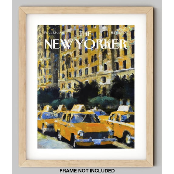 K&L DESIGN CO. Retro New Yorker Magazine Cover Wall Art - 11x14 ...