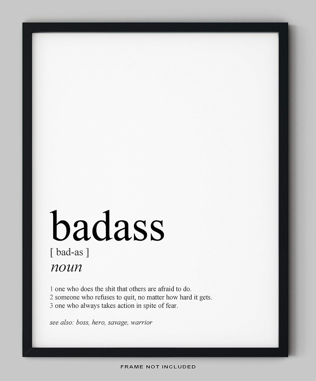 K&L Design Co: Funny Wall Art Decor - 8x10" Unframed Typography ...