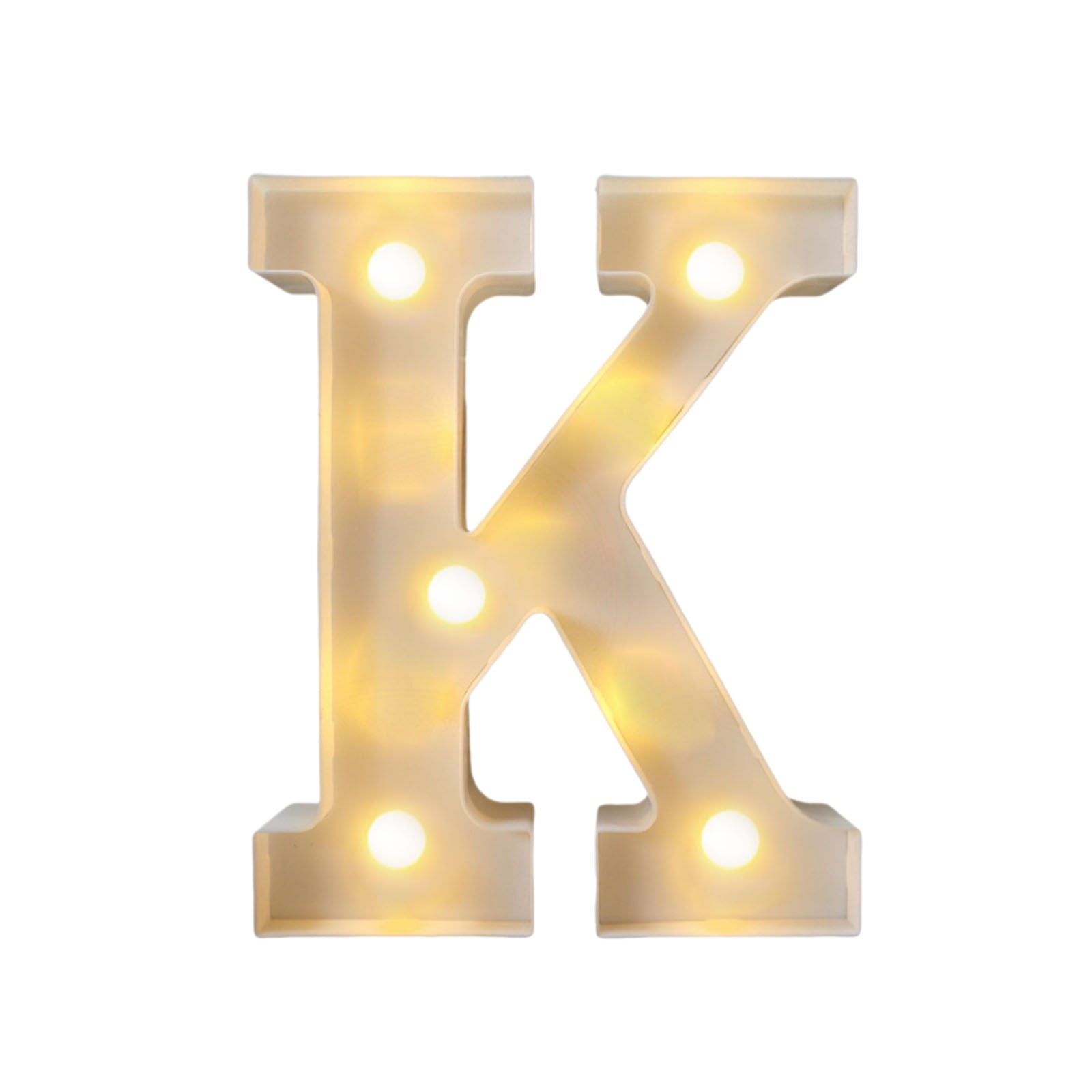 K Led Alphabet Letter Light Battery Operated For Decorative Use In Home ...