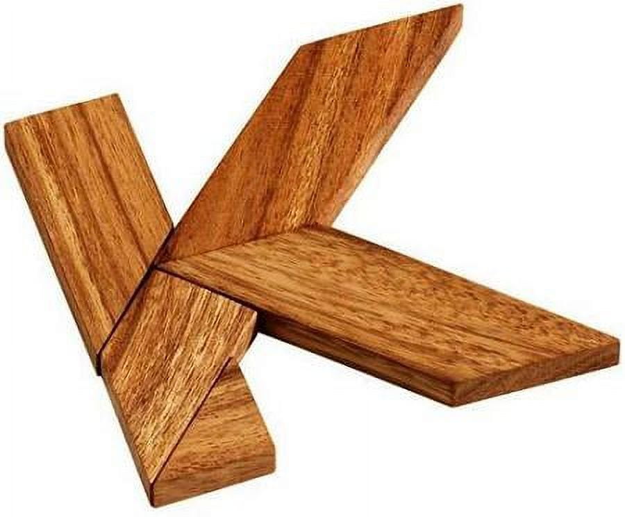 K Letter Puzzle - Wooden Brain Teaser - Walmart.com