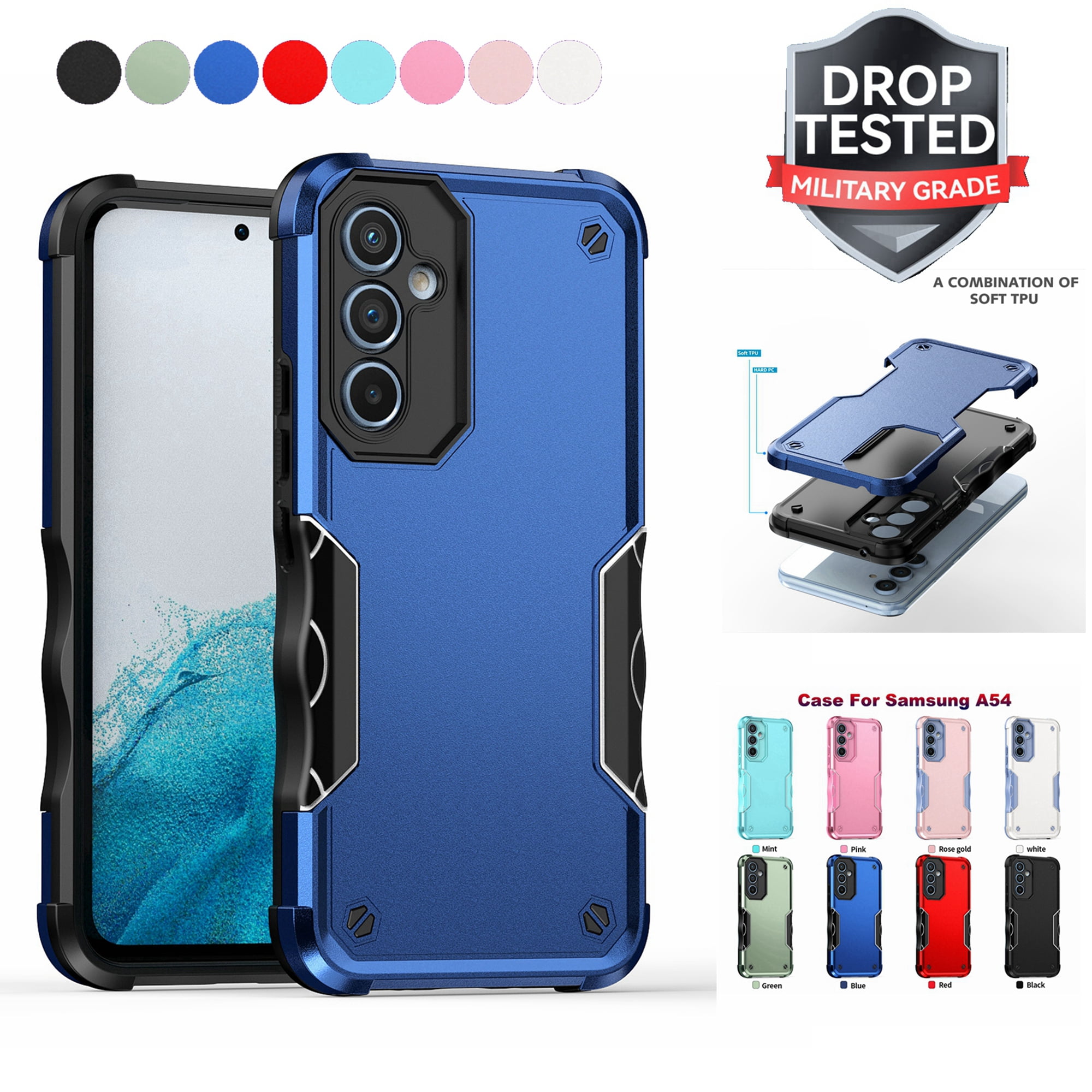 K-Lion for Samsung Galaxy 54 5G Rugged Case,Heavy Duty Shockproof Hybrid Military Grade Drop ...