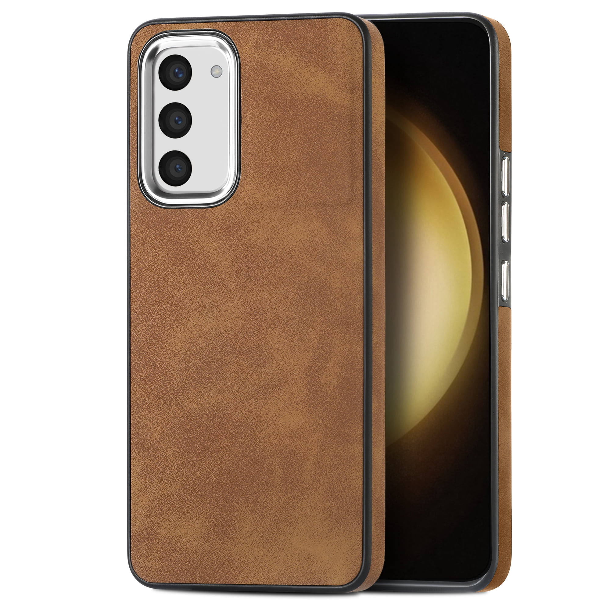 K-Lion for Samsung Galaxy S22 Slim Case, Premium Vegan Leather Soft TPU ...