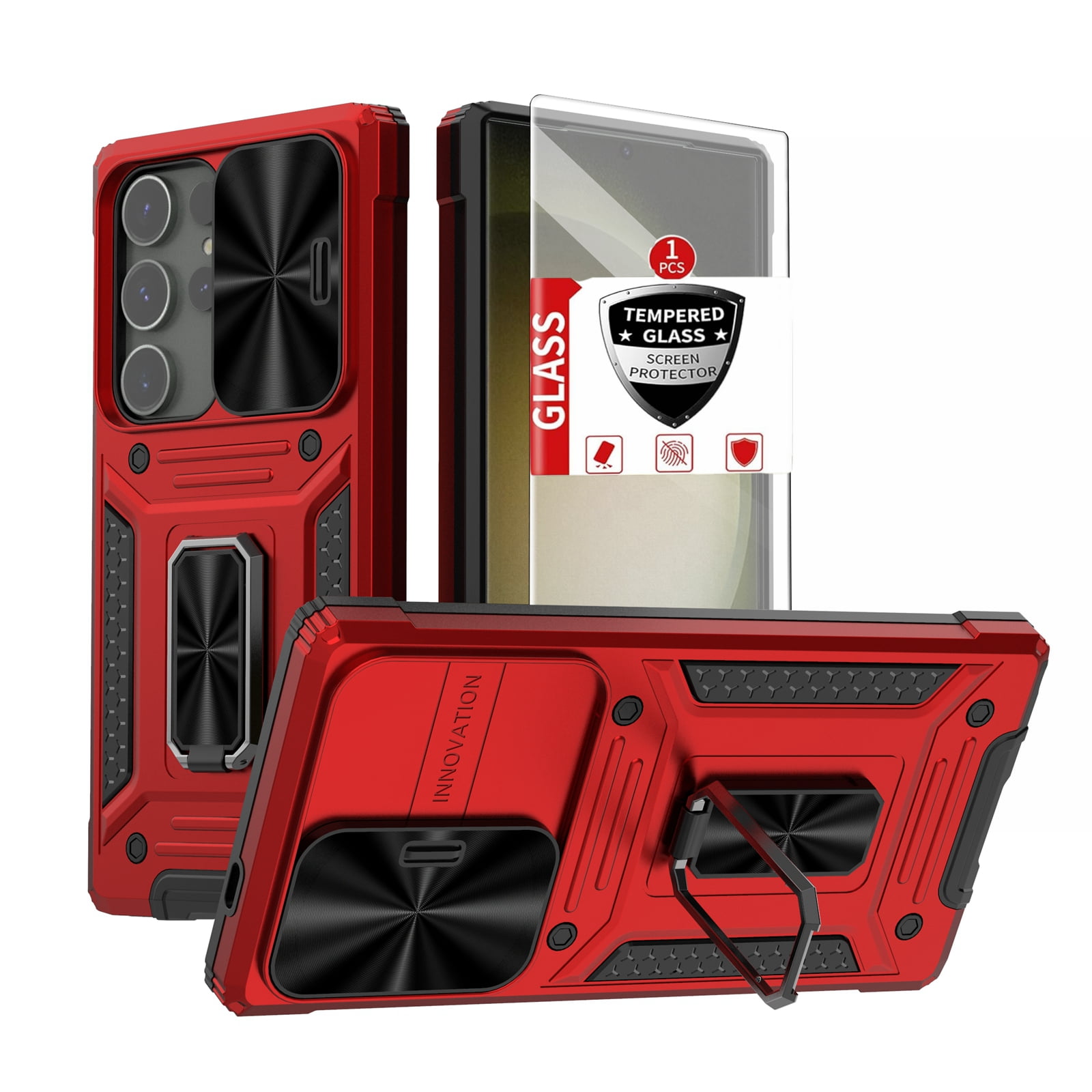 K-Lion for Samsung Galaxy S24 Case with Screen Protector(1 PK), [Built ...