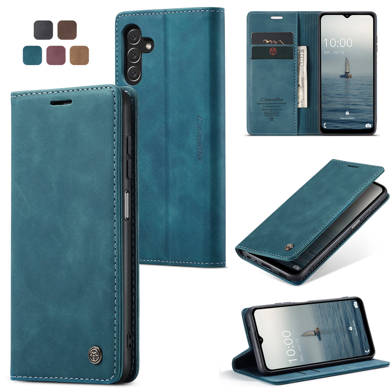 K-Lion Wallet Case for Samsung Galaxy A14 5G,Luxury Leather Card Holder ...