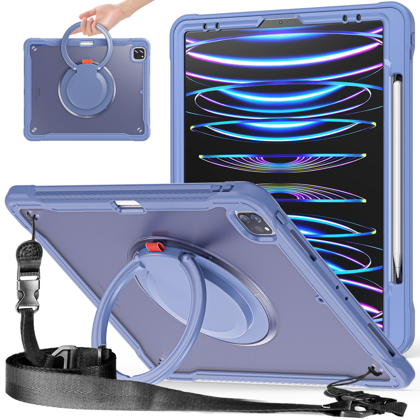 K-Lion for iPad Pro 12.9 Inch 2022/2021/2020/2018 Rugged Case ...