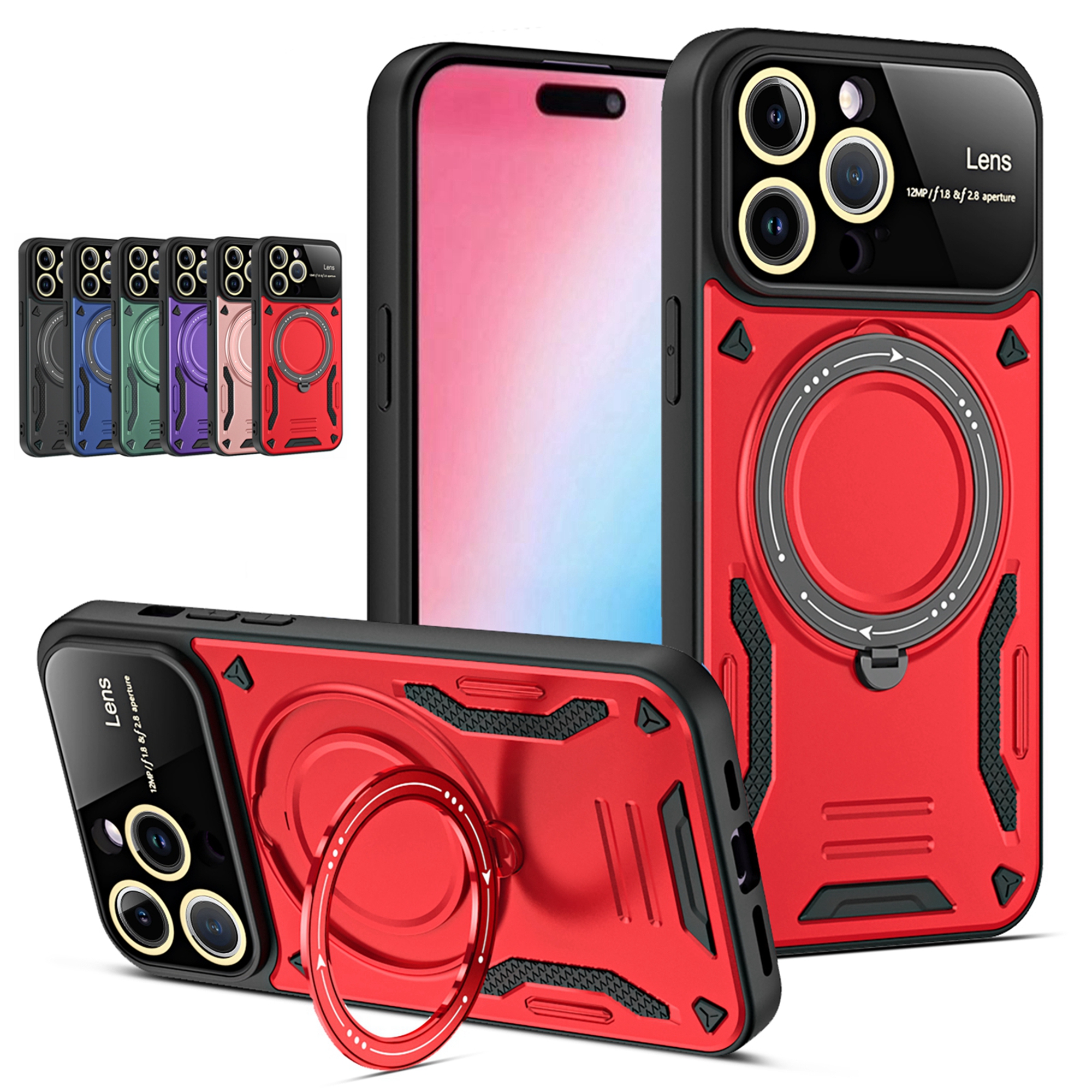 K-Lion for iPhone 12 Pro Max Magnetic Case,Compatible with Mag Safe,360 ...