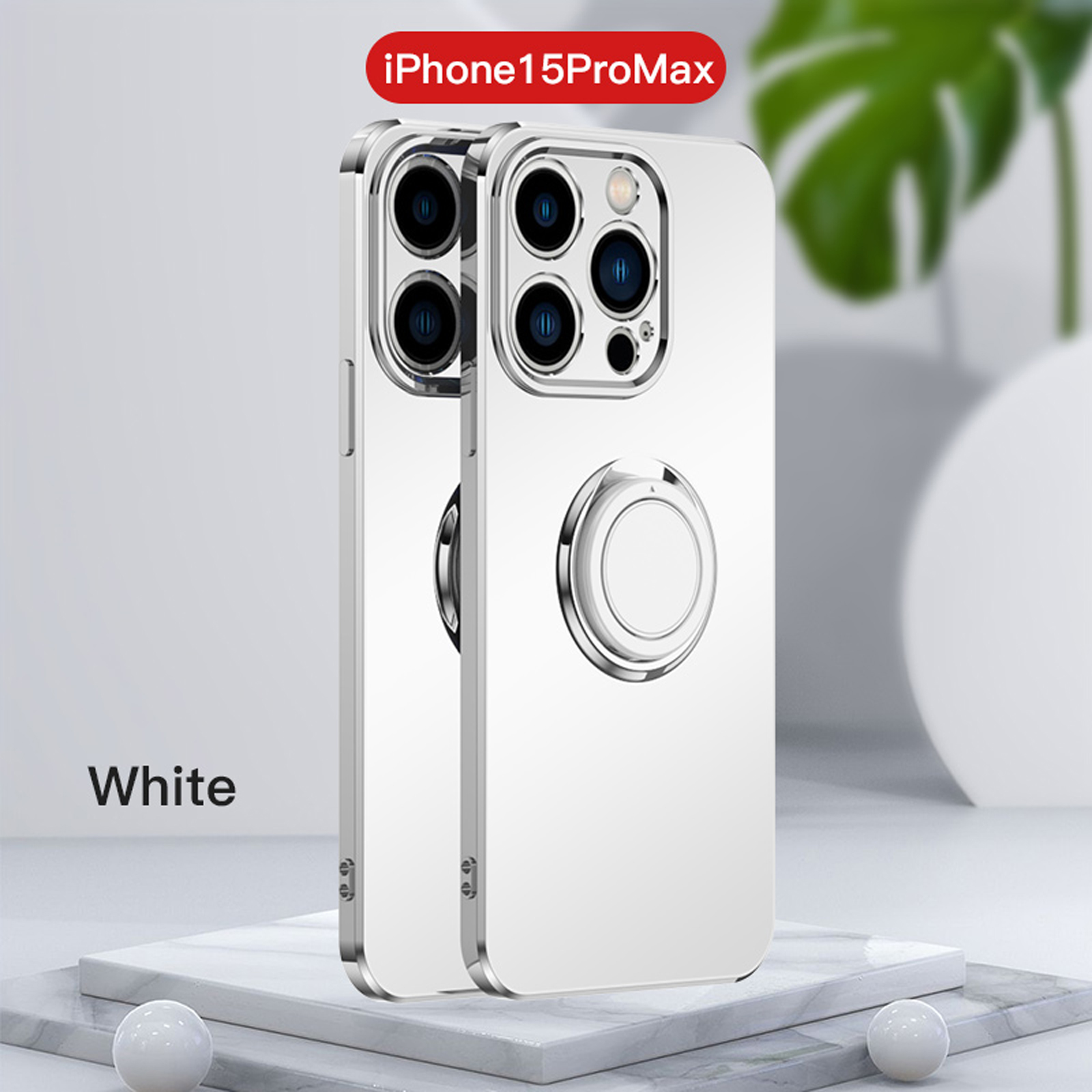 K-Lion for iPhone 15 Pro Max Slim Fit Case ,Ultra Thin Ring 360 ...