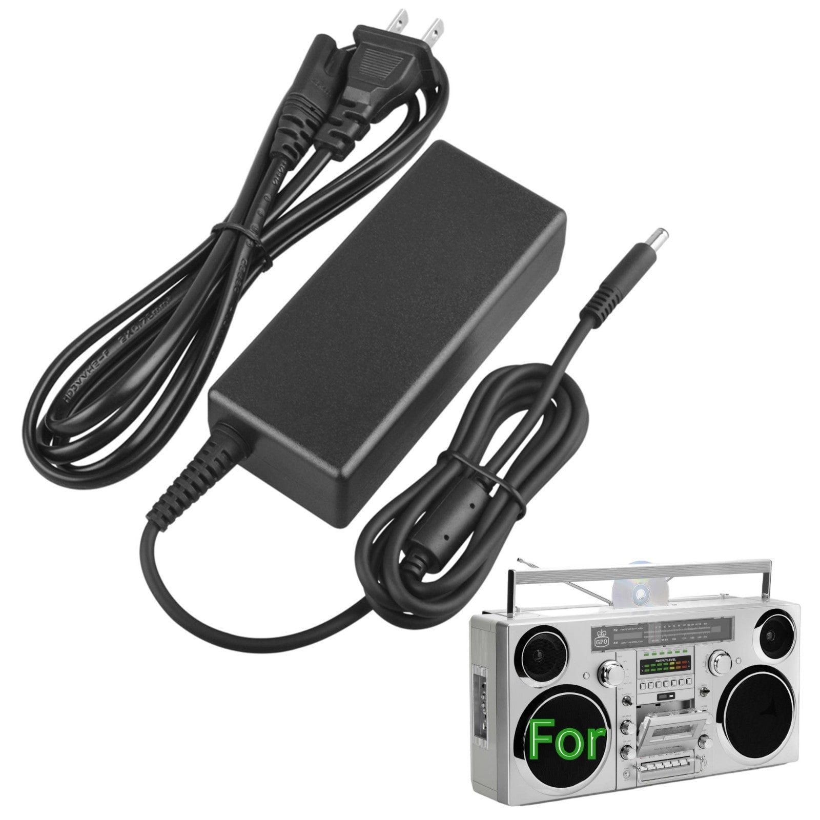 K-MAINS 15V AC Adapter Compatible With GPO Brooklyn Boombox GPO71723 CD ...