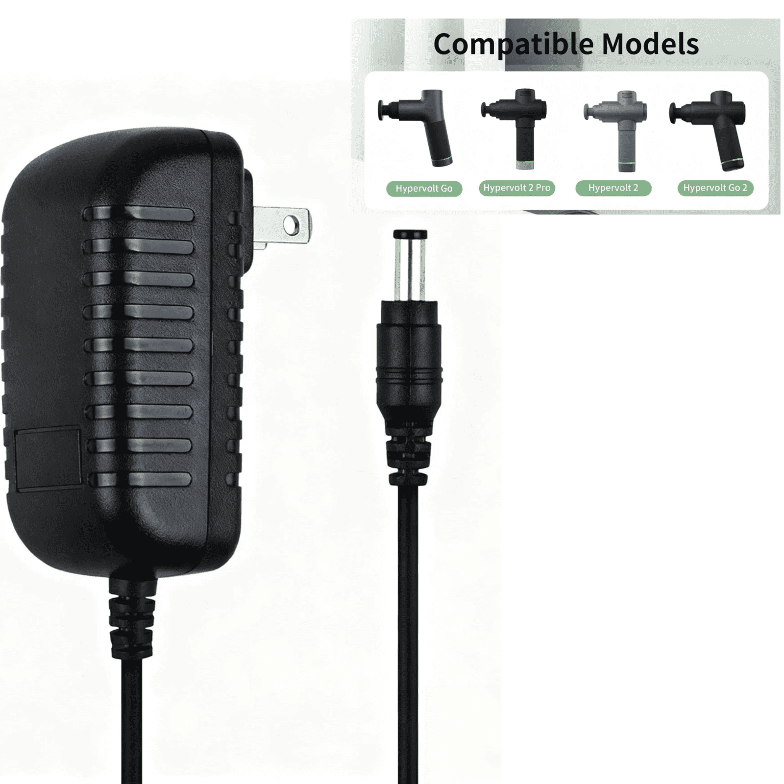 K-MAINS 18V Charger Compatible With Hyperice Gun,Hypervolt 2 Pro,Go,2 ...