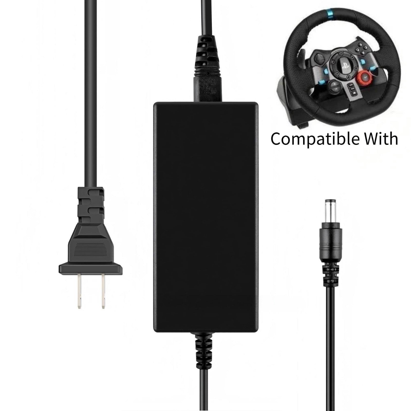 K-MAINS 24V AC Adapter Power Supply Compatible With Logitech G29 G920 ...