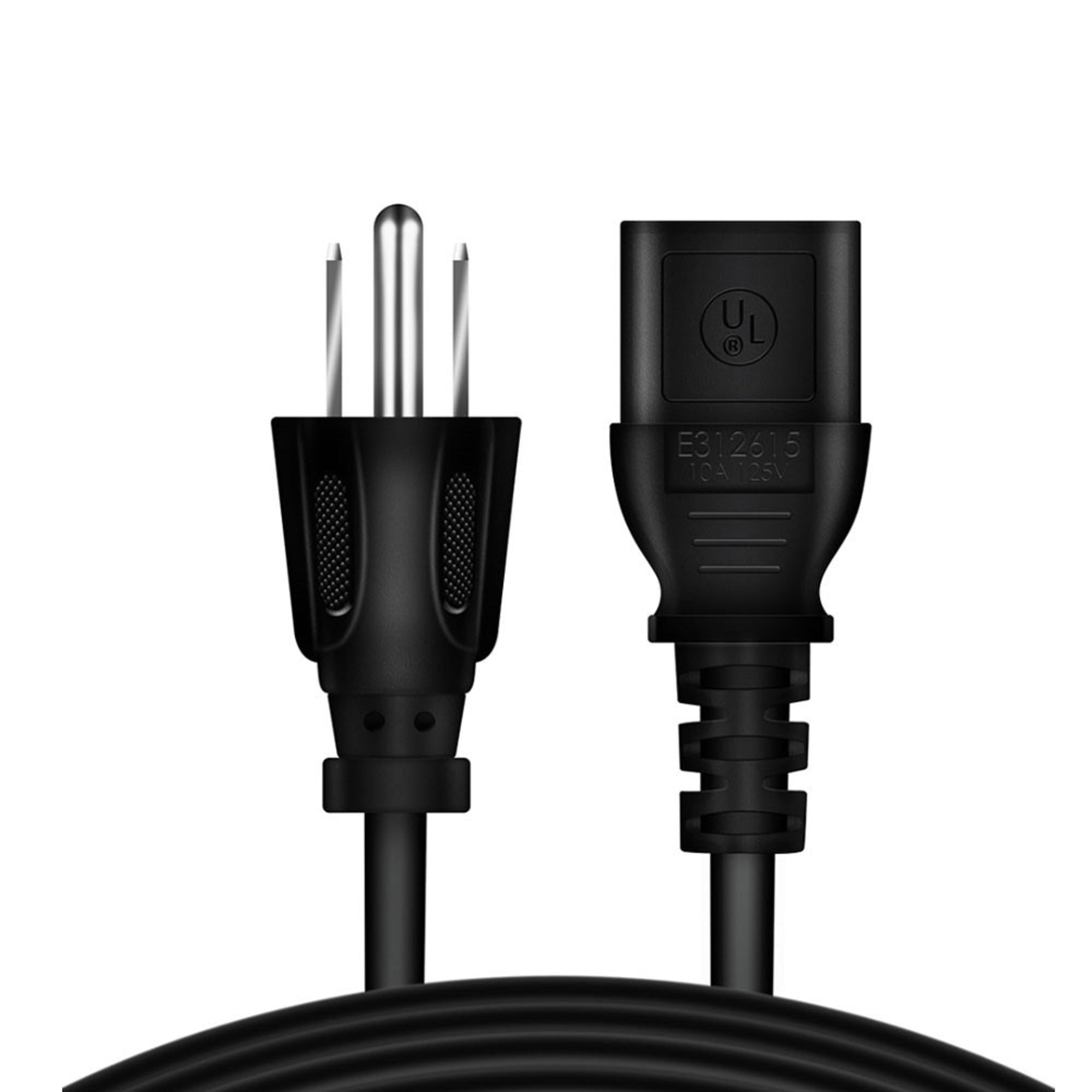 K-MAINS 5ft/1.5m UL Listed Premium 3Prong Adapter Power Cable Cord Lead ...