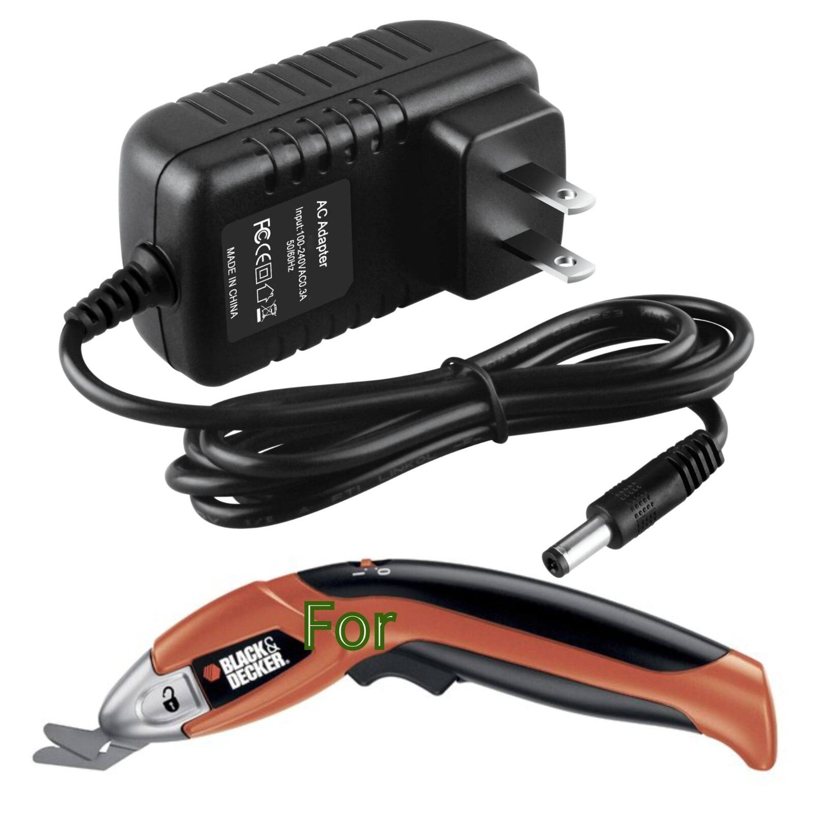K-MAINS AC Adapter Charger Compatible With Black & Decker SZ360OR SZ360 ...