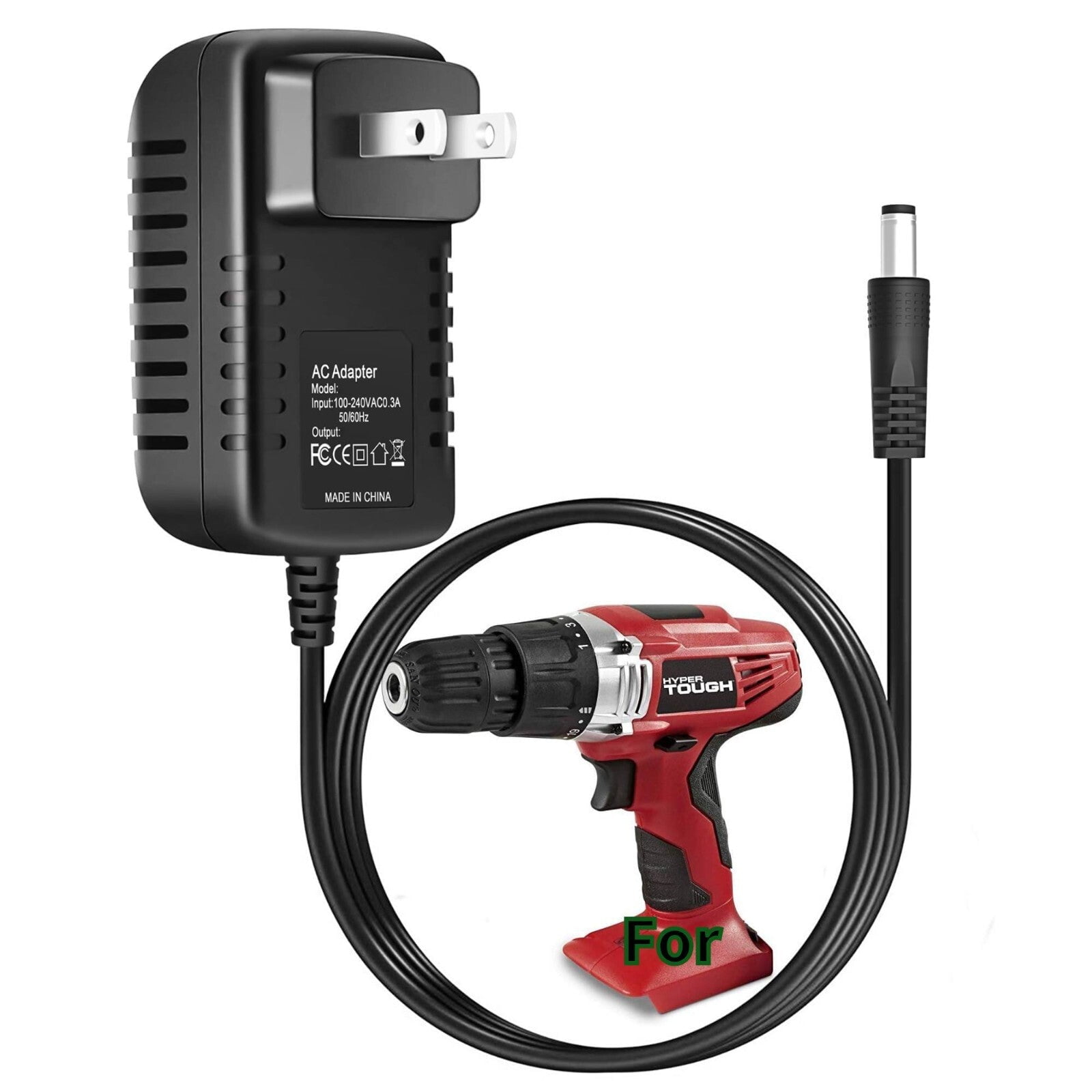 K-MAINS AC Adapter Charger Compatible With Drillmaster 18V NiCd Battery Charger Drill Master ...