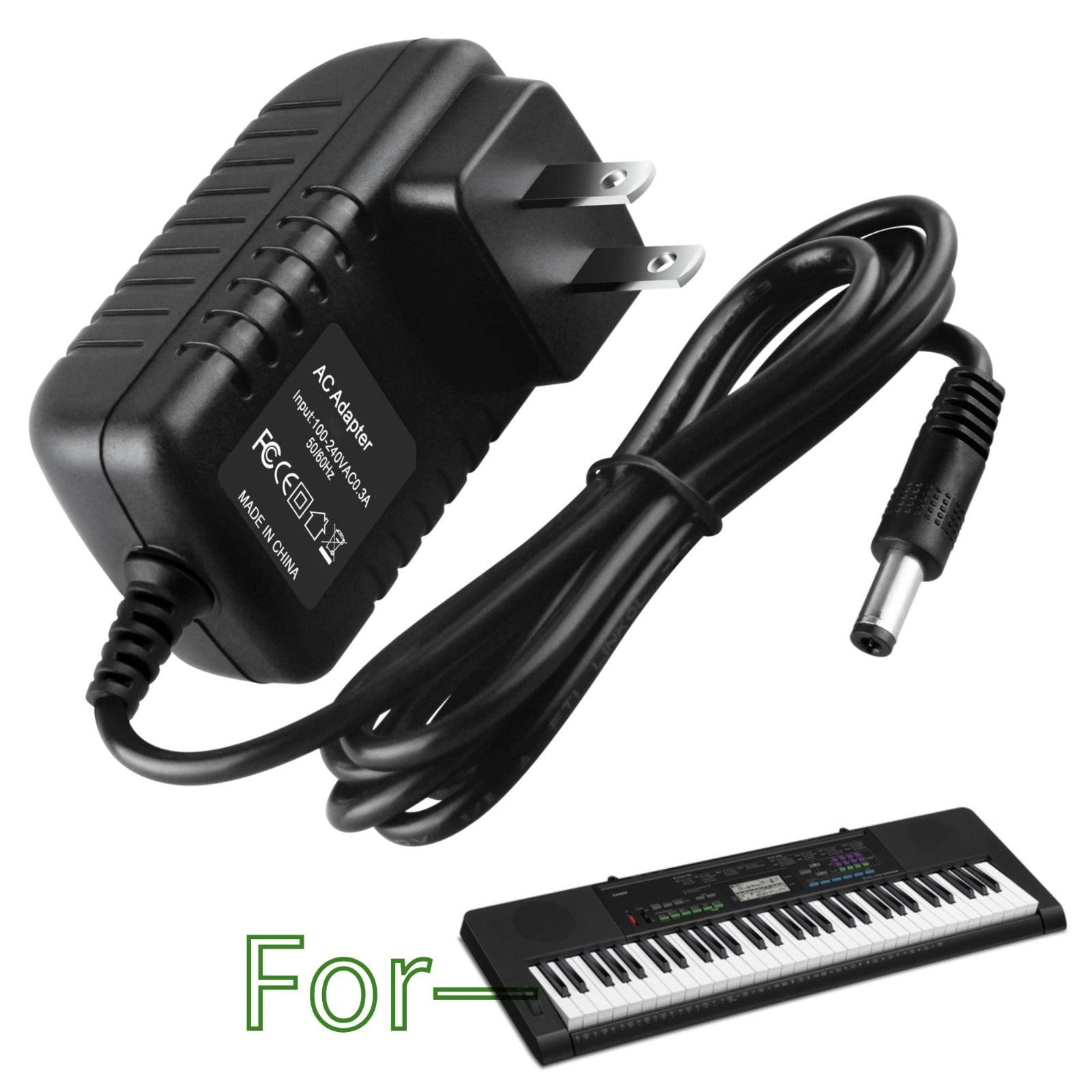 K-MAINS AC Adapter Power Supply Comaptible With Casio CTK-3400SK 3500 ...