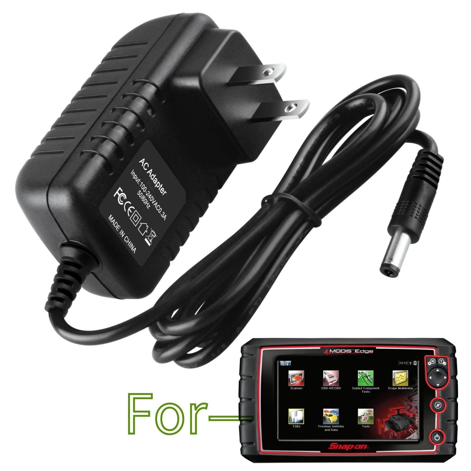 K-MAINS AC/DC Charger Adapter Comaptible With Snap-On MODIS EDGE ...