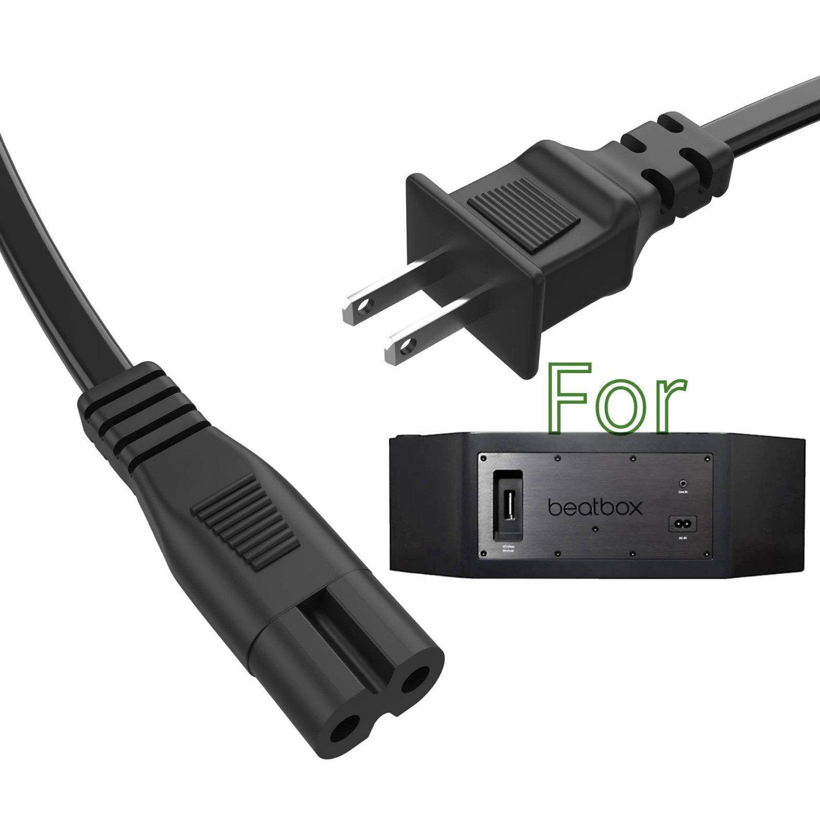 K-MAINS AC Power Cord Cable Compatible With by Dre Beatbox 132715 Dock ...