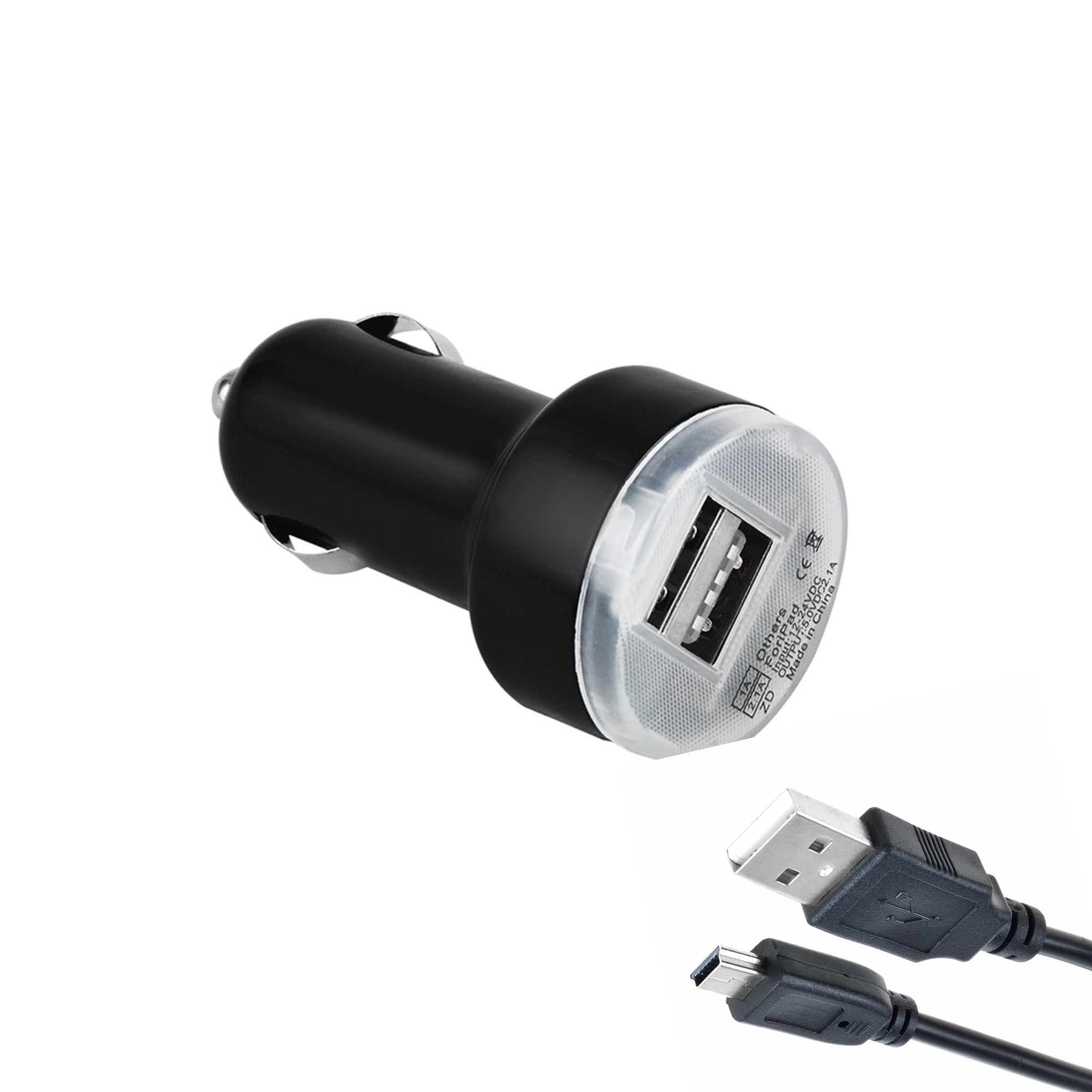 K-MAINS Car DC Adapter + USB Charging Cable Replacement Replacement for ...
