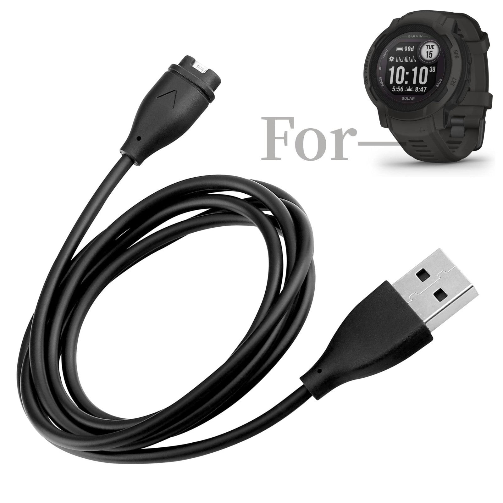 K-MAINS Charging Cable Compatible With Garmin Instinct 2 1 2S Tide ...